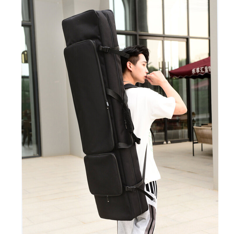 88 Key Pulley Double Shoulder Electric Piano Bag Extra Thick Waterproof ...