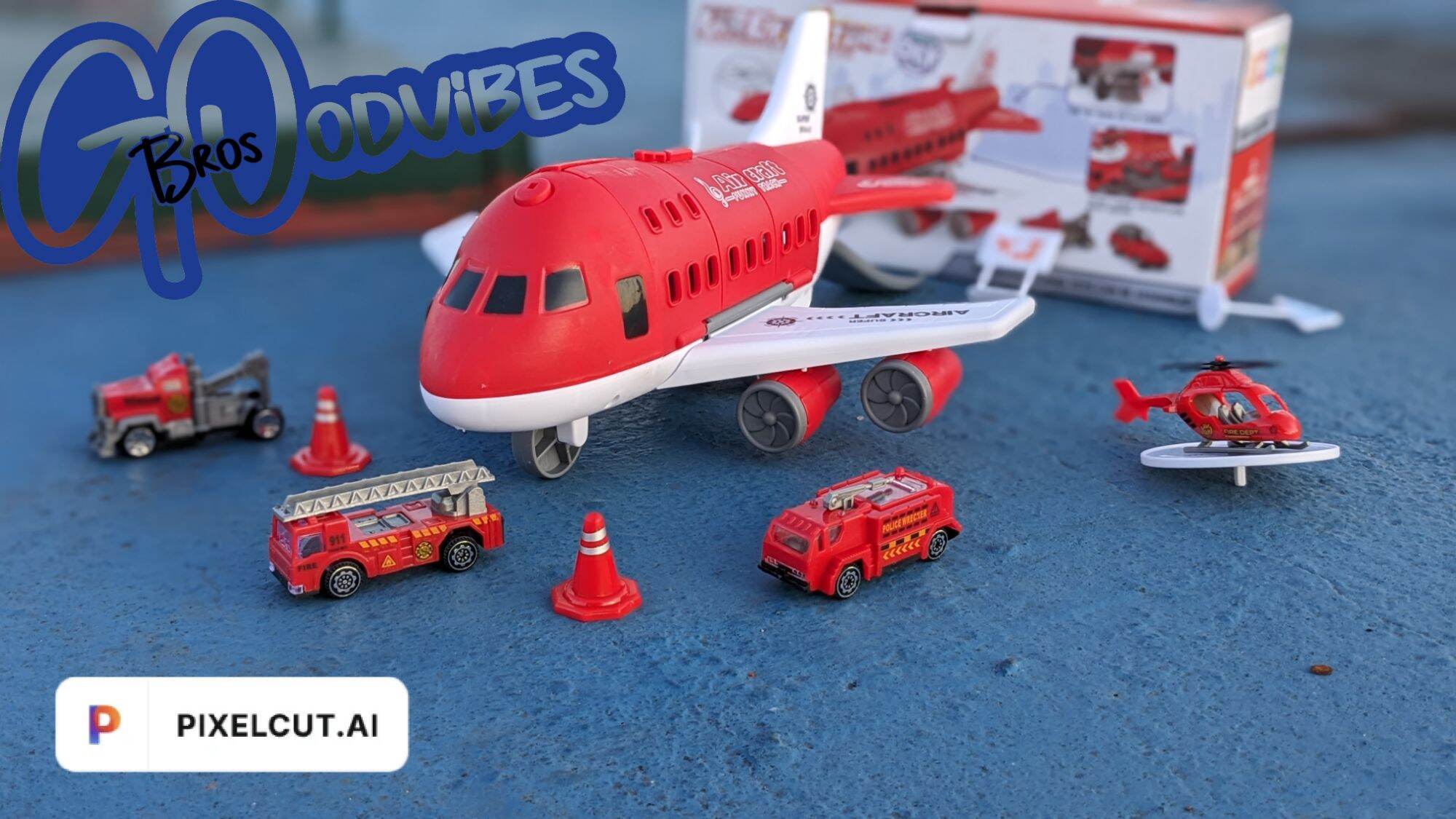 GO BROS FIREFIGHTER AIRCRAFT CARRIER ADVANCE SIMULATION AIRPLANE TOY ...