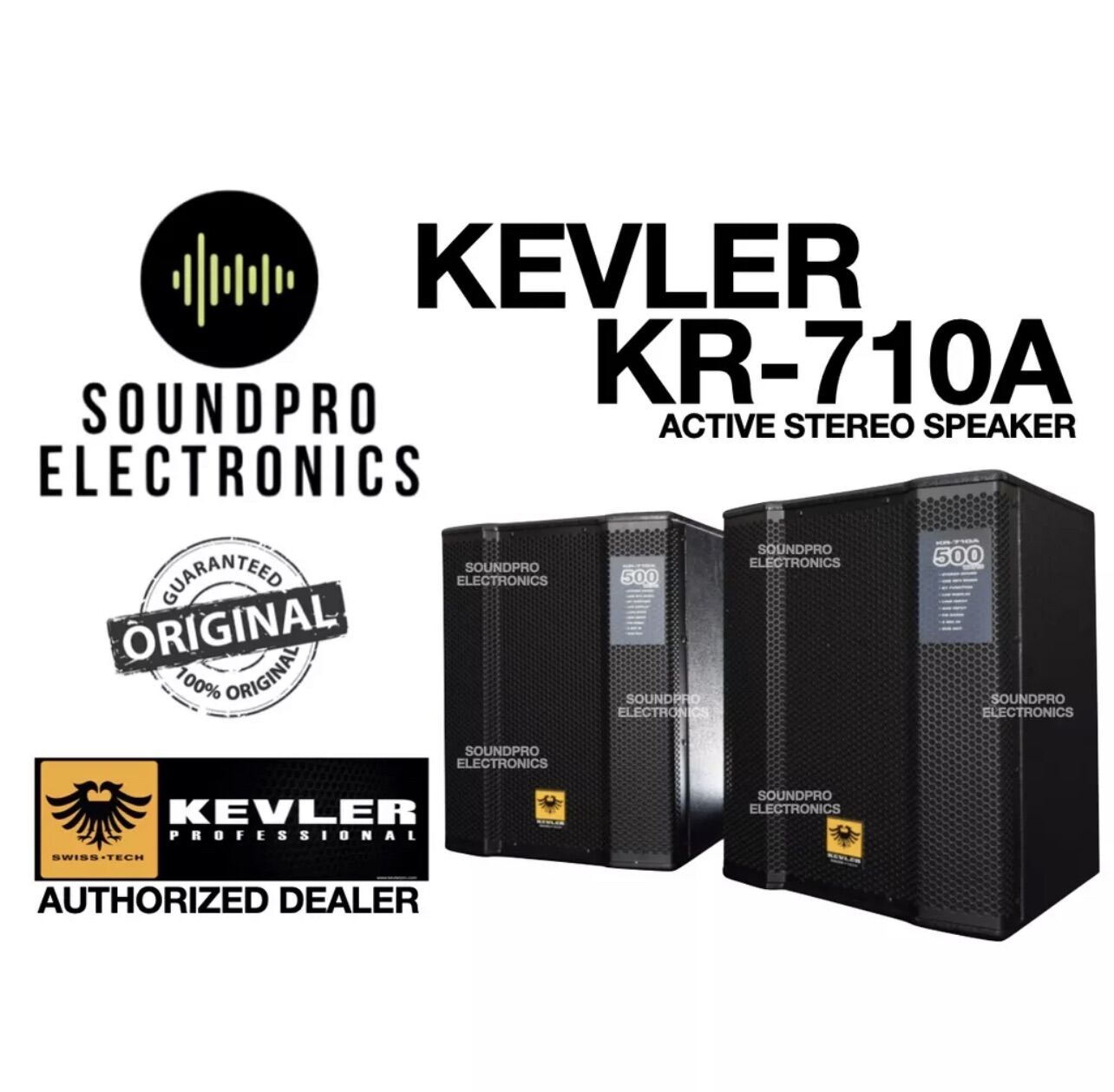 NEW 2023 MODEL Kevler KR-710A 10" 500 Watts Karaoke Speaker (1pc Active & 1pc Passive) | Lazada PH