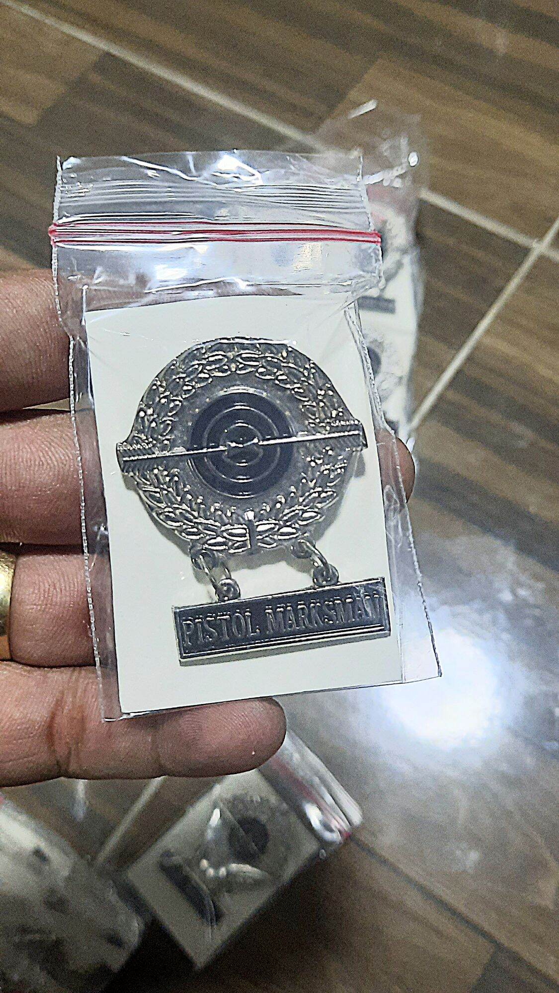 PISTOL MARKSMAN PIN. PISTOL SHARPSHOOTER PIN. PISTOL EXPERT PIN. RIFFLE ...