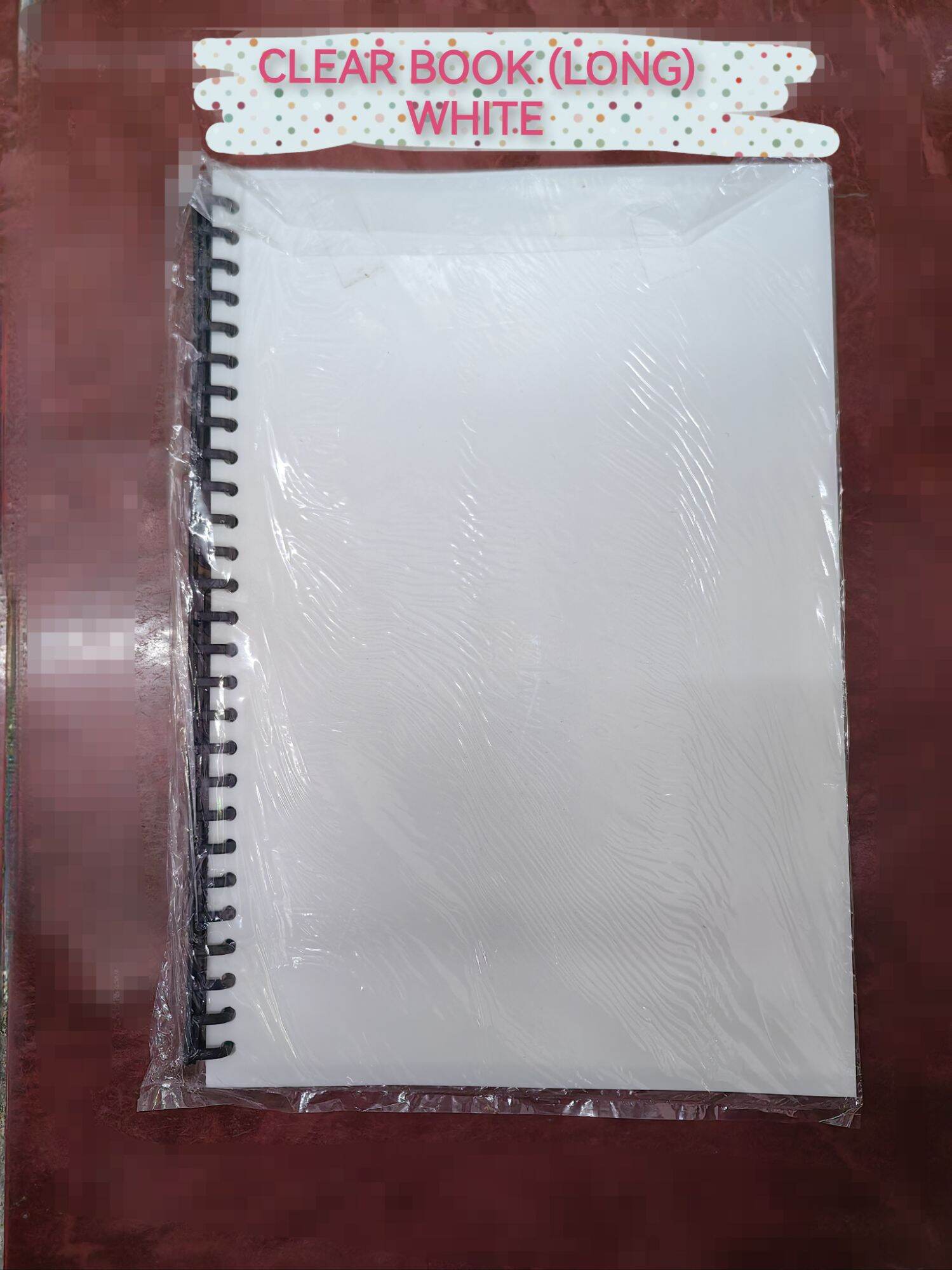 20 Pages CLEAR BOOK (LONG) | Lazada PH