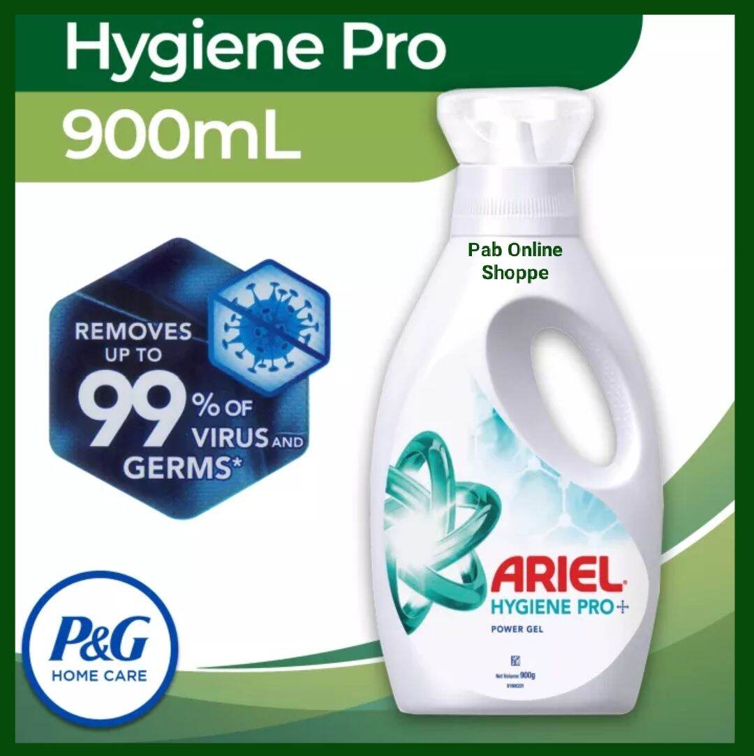 ARIEL POWER GEL | LIQUID DETERGENT HYGIENE PRO + | 900 GRAMS BOTTLE ...