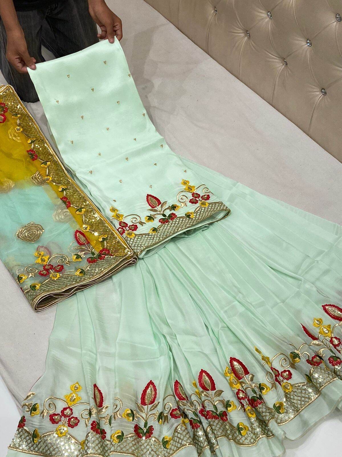 beautiful silk fabric shata suit | Lazada PH