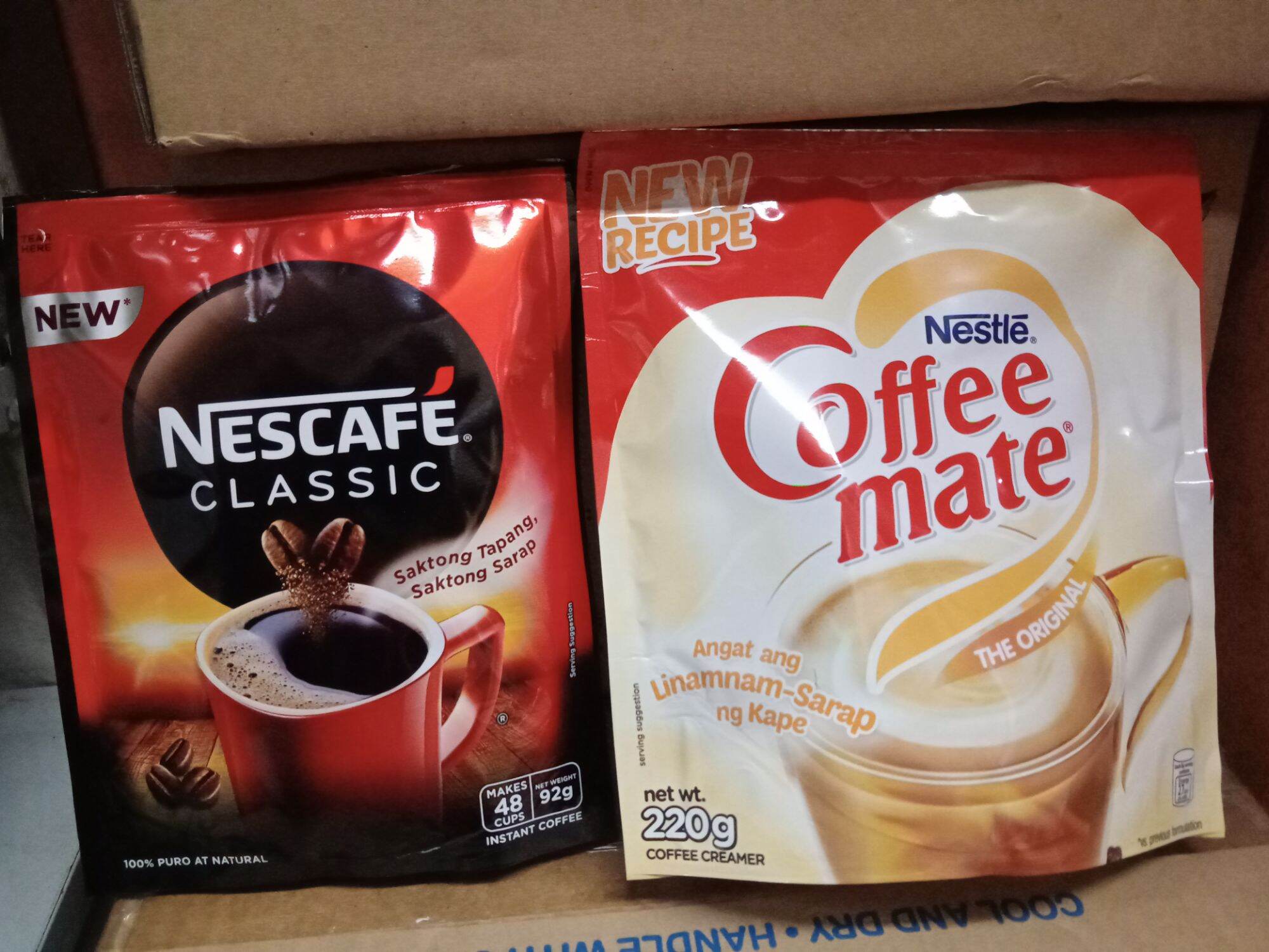 Nestle Coffee Mate 220grams and Nescafe Classic 92grams, pair pack ...