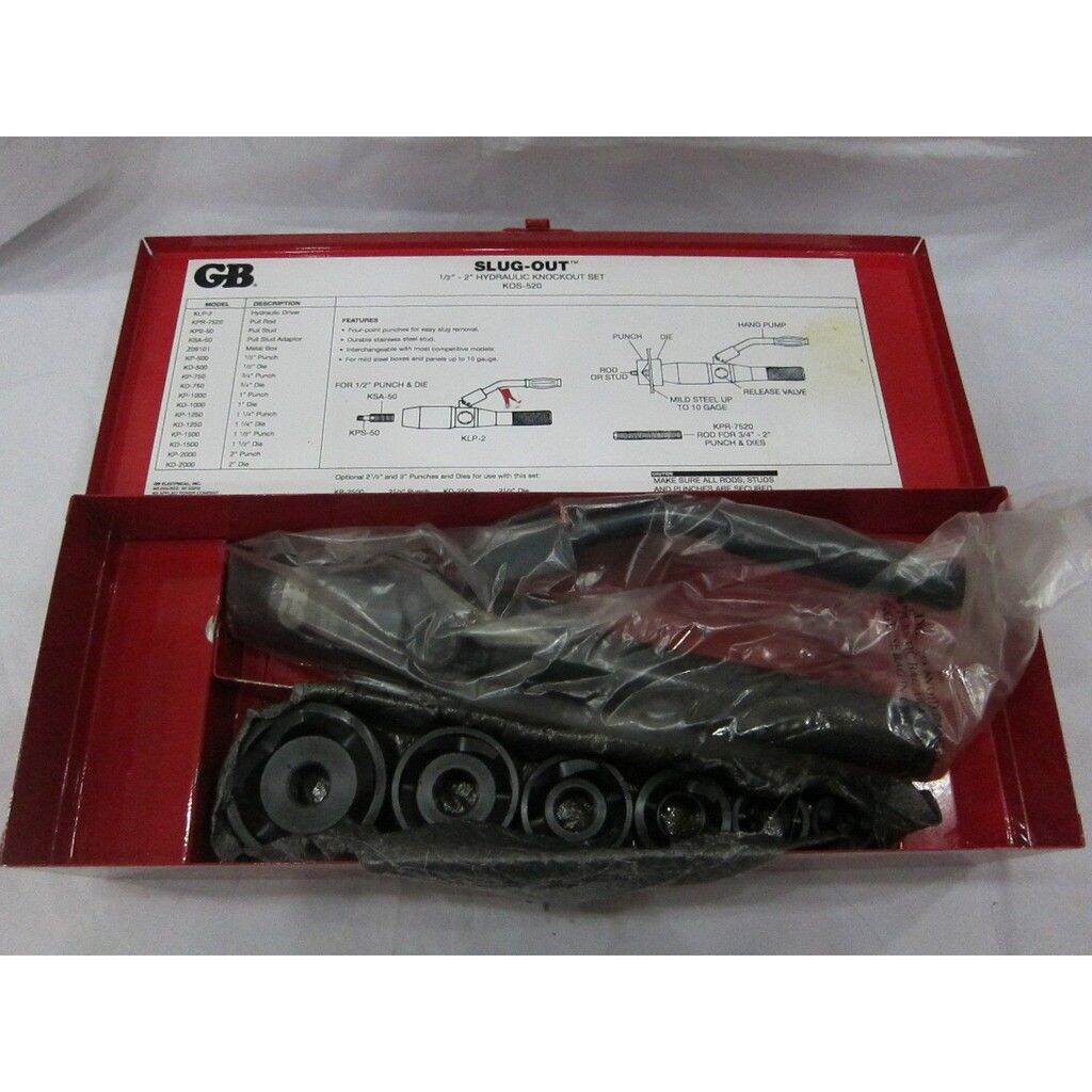 Gardner Bender GB KOS520 Slug-Out Self-Contained Hydraulic Set, ½ - 2 ...