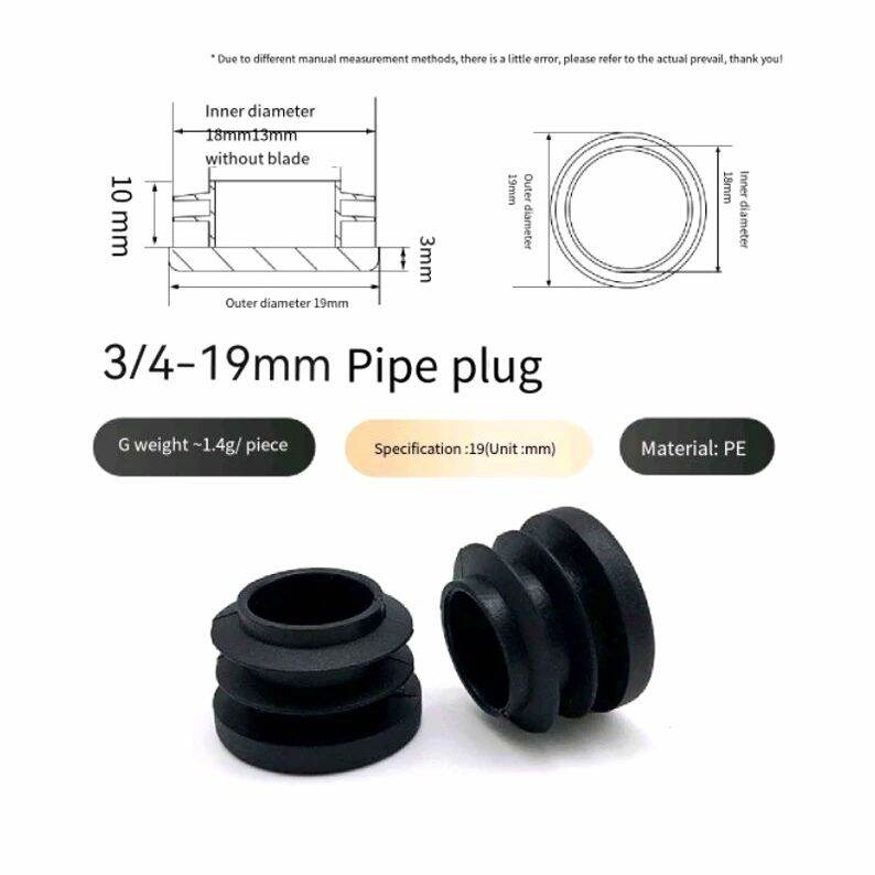 Plastic Footing Square Rectangular Tube Plastic Footing Round Tube ...