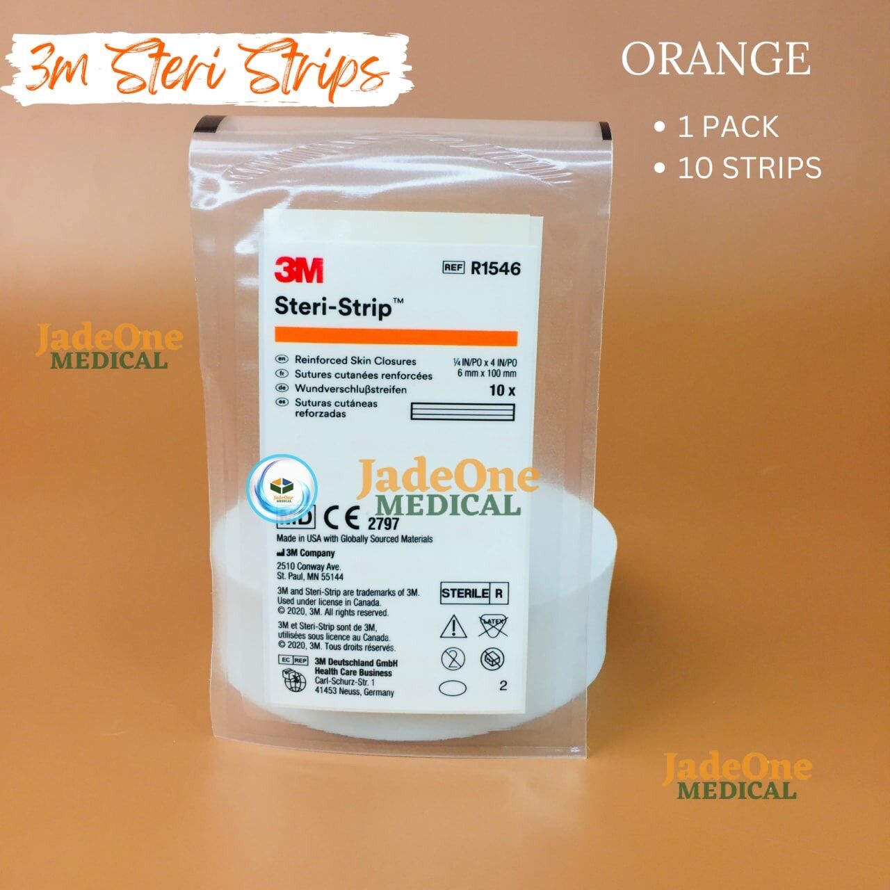 3M Steri-Strip Sterile R1546 Orange(1/4 in x 4 in) | Lazada PH