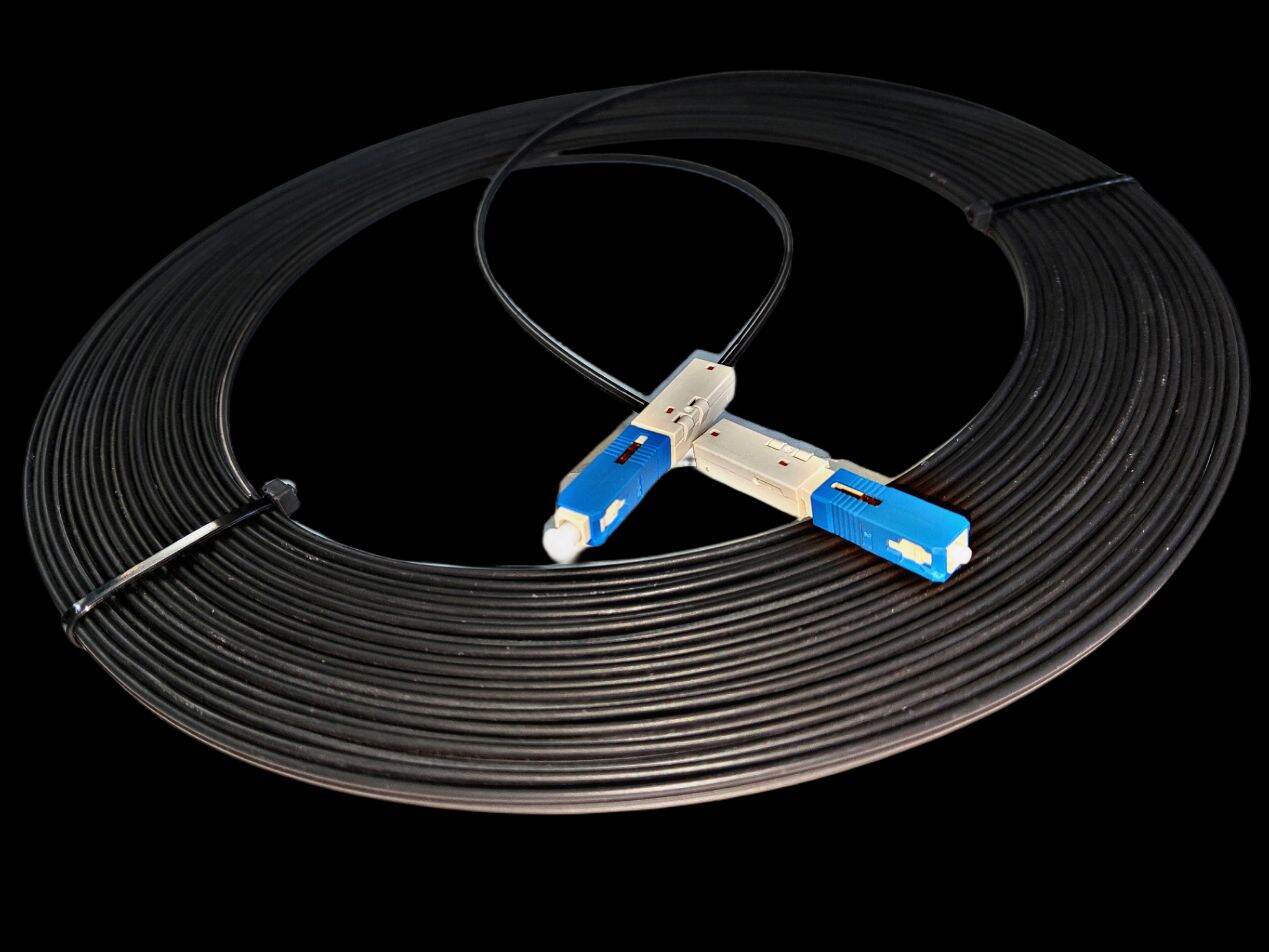 SC-SC Single Core Fiber Optic Cable Single Mode FTTH Fiber Optic ...