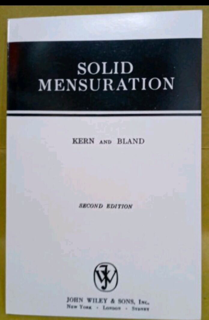 SOLID MENSURATION second edition Preloved by Kern and Bland | Lazada PH