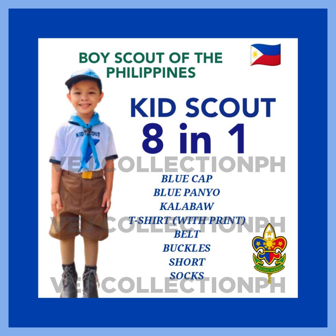 (8 IN 1) KID SCOUT SET UNIFORM (8 IN 1) COTTON | Lazada PH
