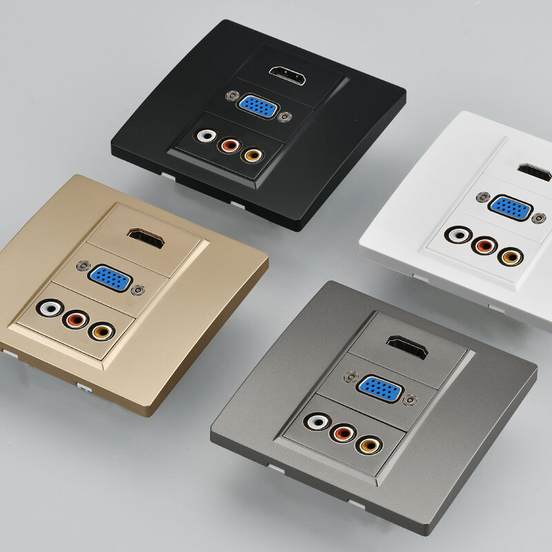 Wall 86 Computer TV HD 4K Multimedia Panel HDMI + VGA + Three-Hole ...