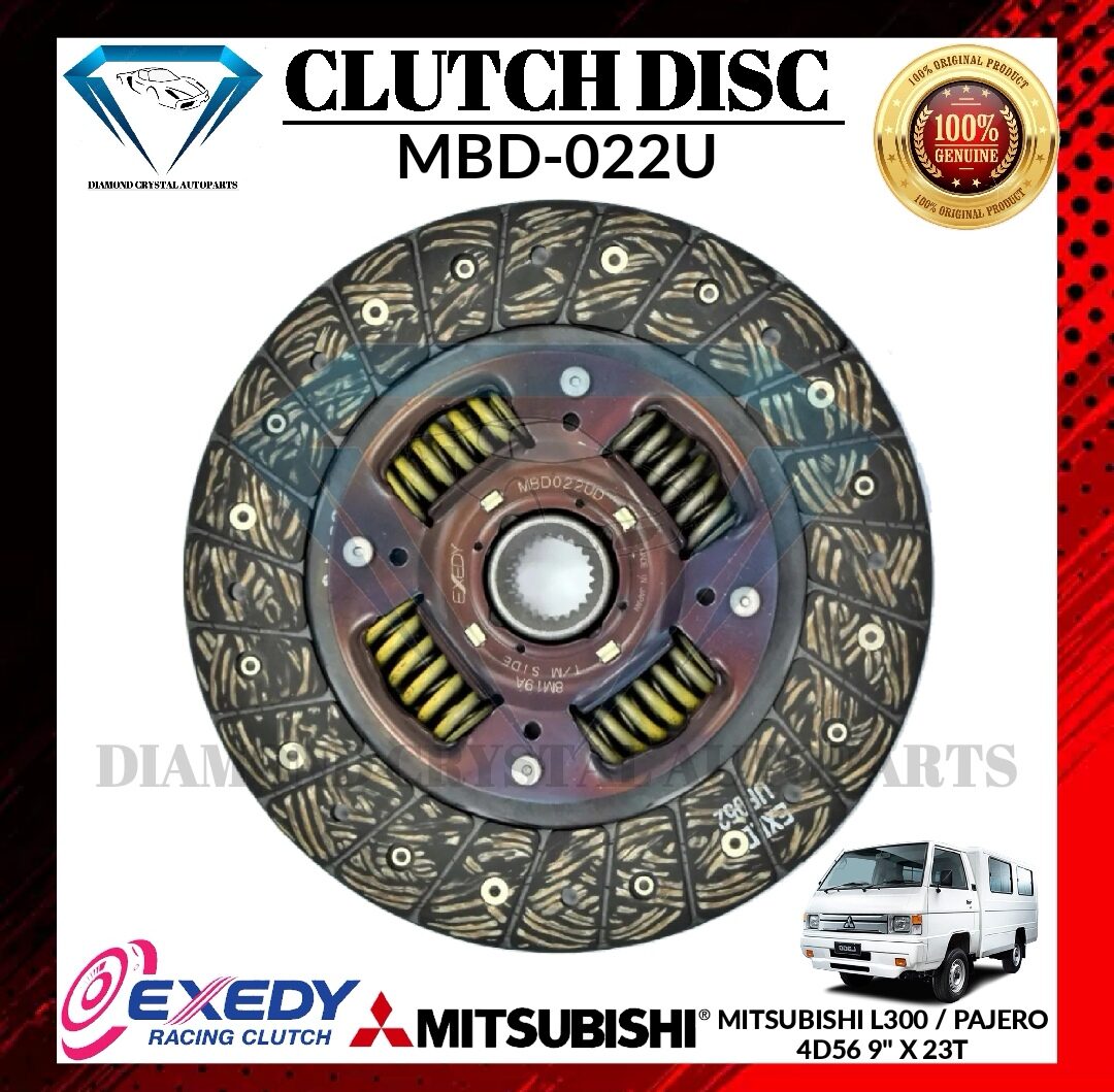 EXEDY CLUTCH DISC ( MBD-022U ) MITSUBISHI 4D55 / 4D56 L300, PAJERO 9" x ...