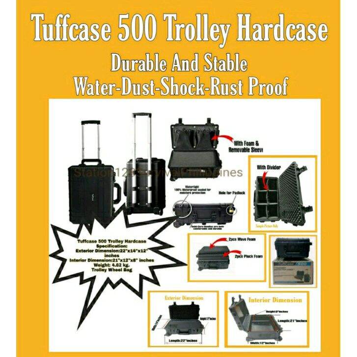 Tuffcase 500 Trolley Hardcase | Lazada PH