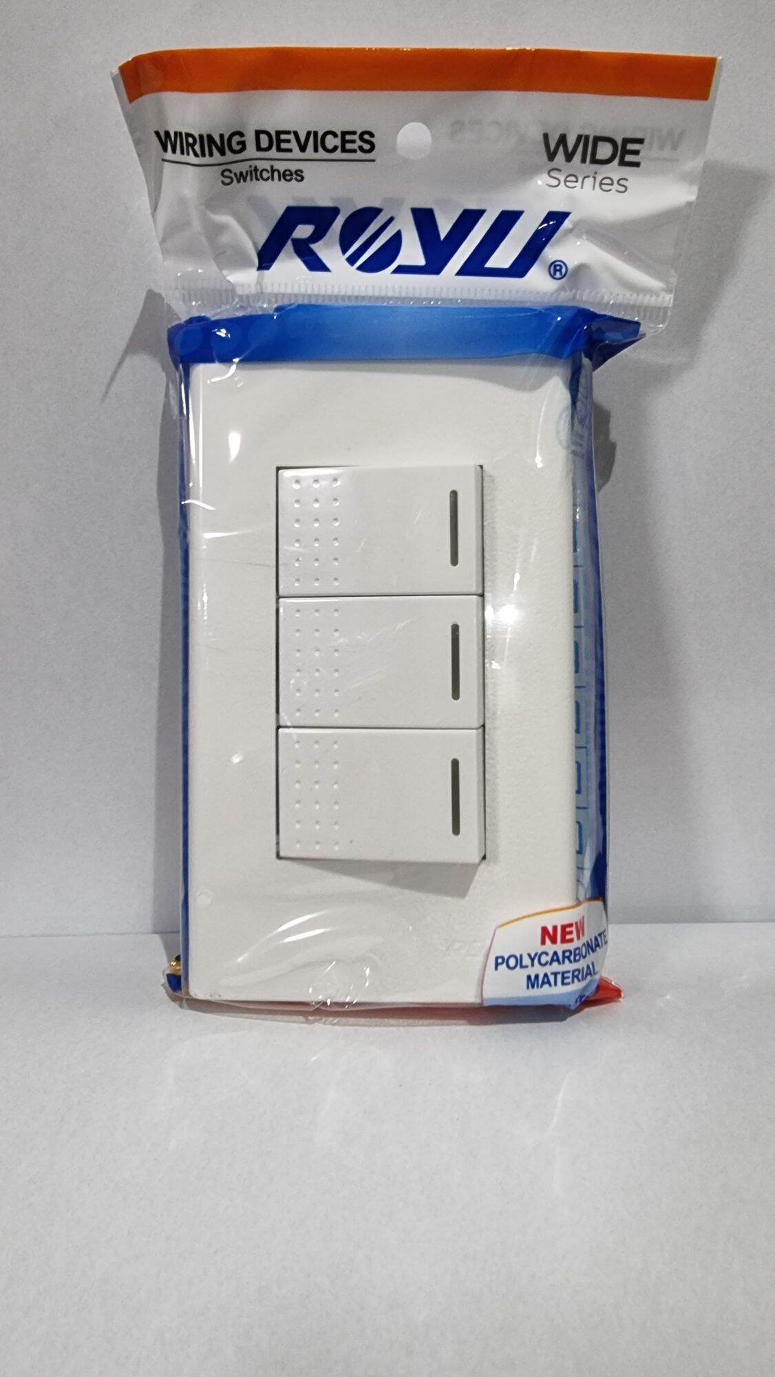 ROYU SWITCH WIDE SERIES WITH REFLECTOR SET 1 GANG / 2 GANG / 3 GANG ...