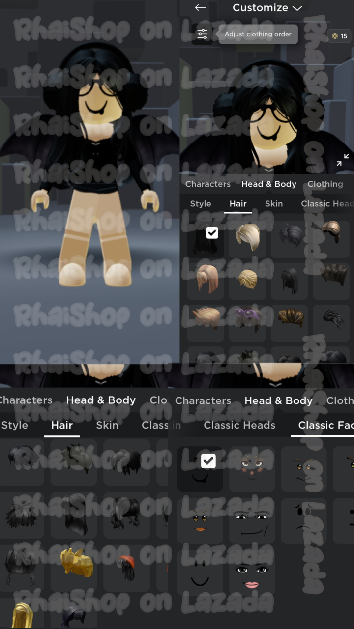 Good for main GIRL ROBLOX ACCOUNT ( has 15 Robux left & has a face ...