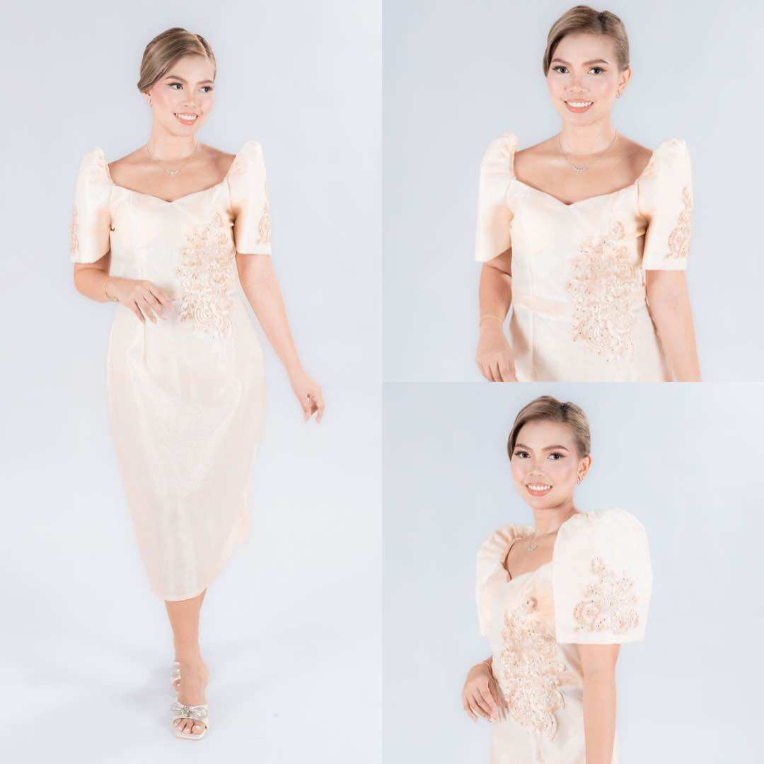 Modern Filipiniana Dress (design depends on lace available) | Lazada PH