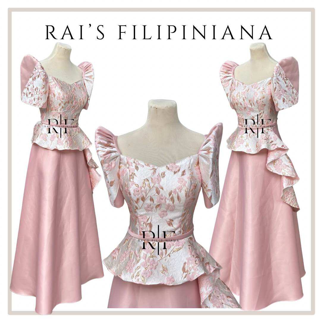 Modern Filipiniana Dahlia Dress Raffles | Lazada PH