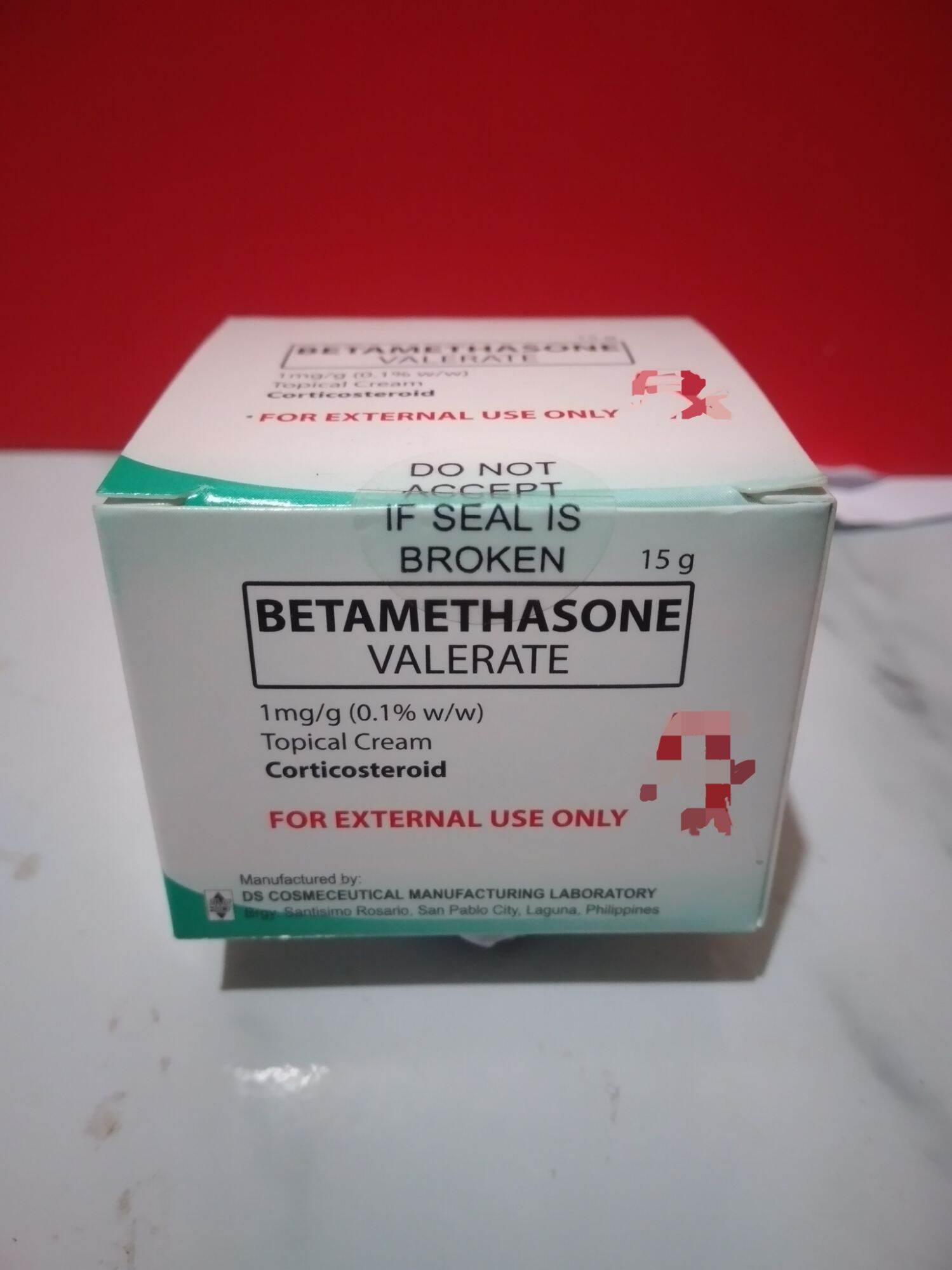 Betamethasone Valerate cream Corticoteroid 15g For External use only ...