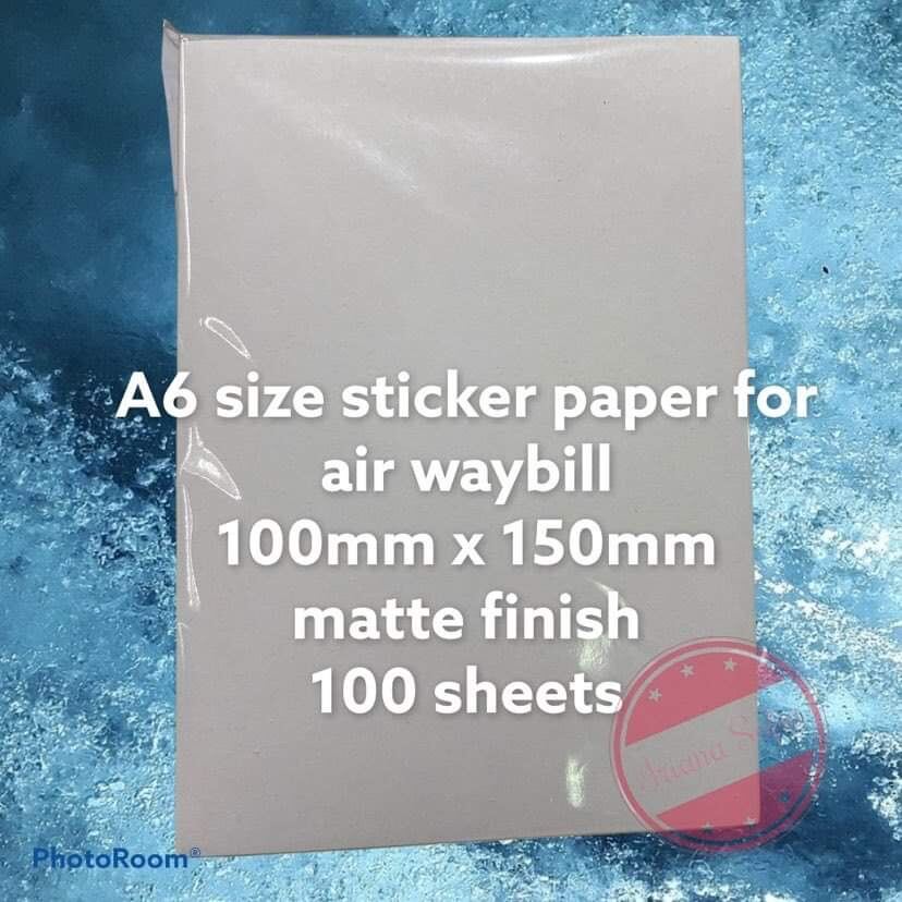 Waybill Sticker Paper A6 size 100mm x 150mm | Lazada PH