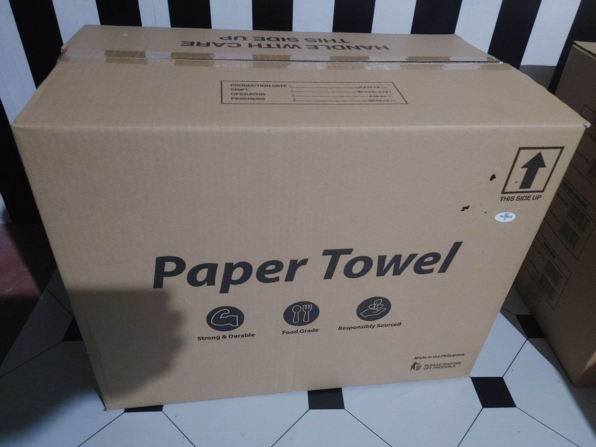 30 pcs per ONE BOX Interfolded Paper towel Mixed grade and Virgin pulp ...