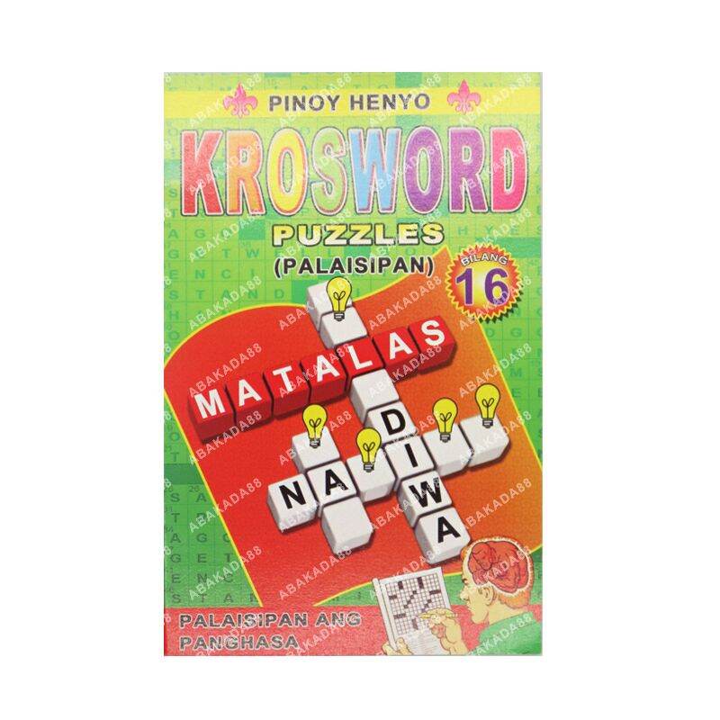 Krosword Puzzles Palaisipan Crossword Tagalog | Lazada PH