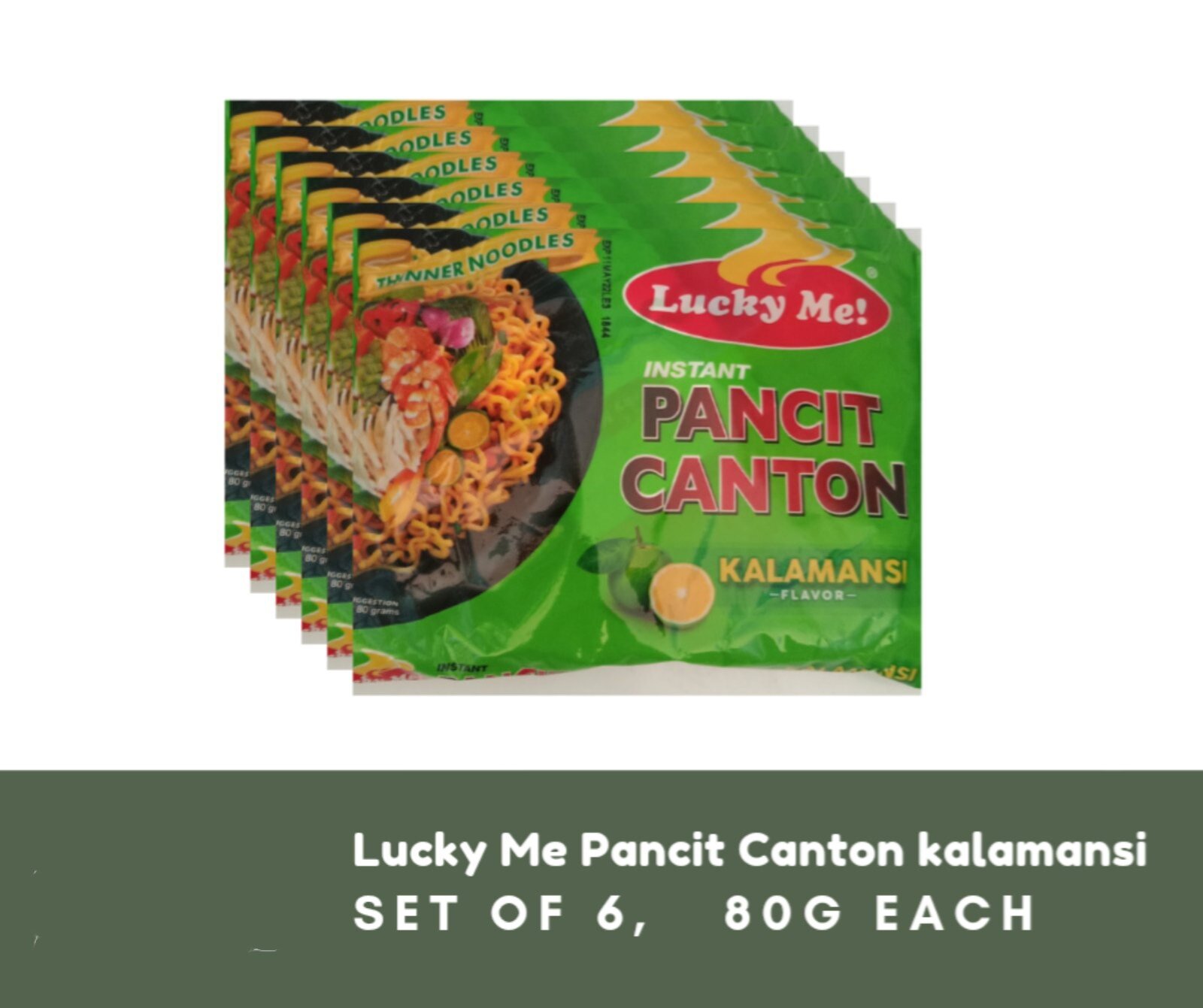 Lucky Me! Pancit Canton Kalamansi Set of 6pcs | Lazada PH