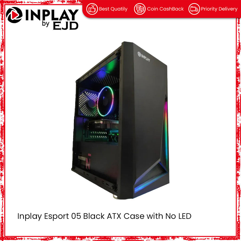 Inplay Esport 05 | Black | Black ATX Case with No LED | Inplay by EJD ...