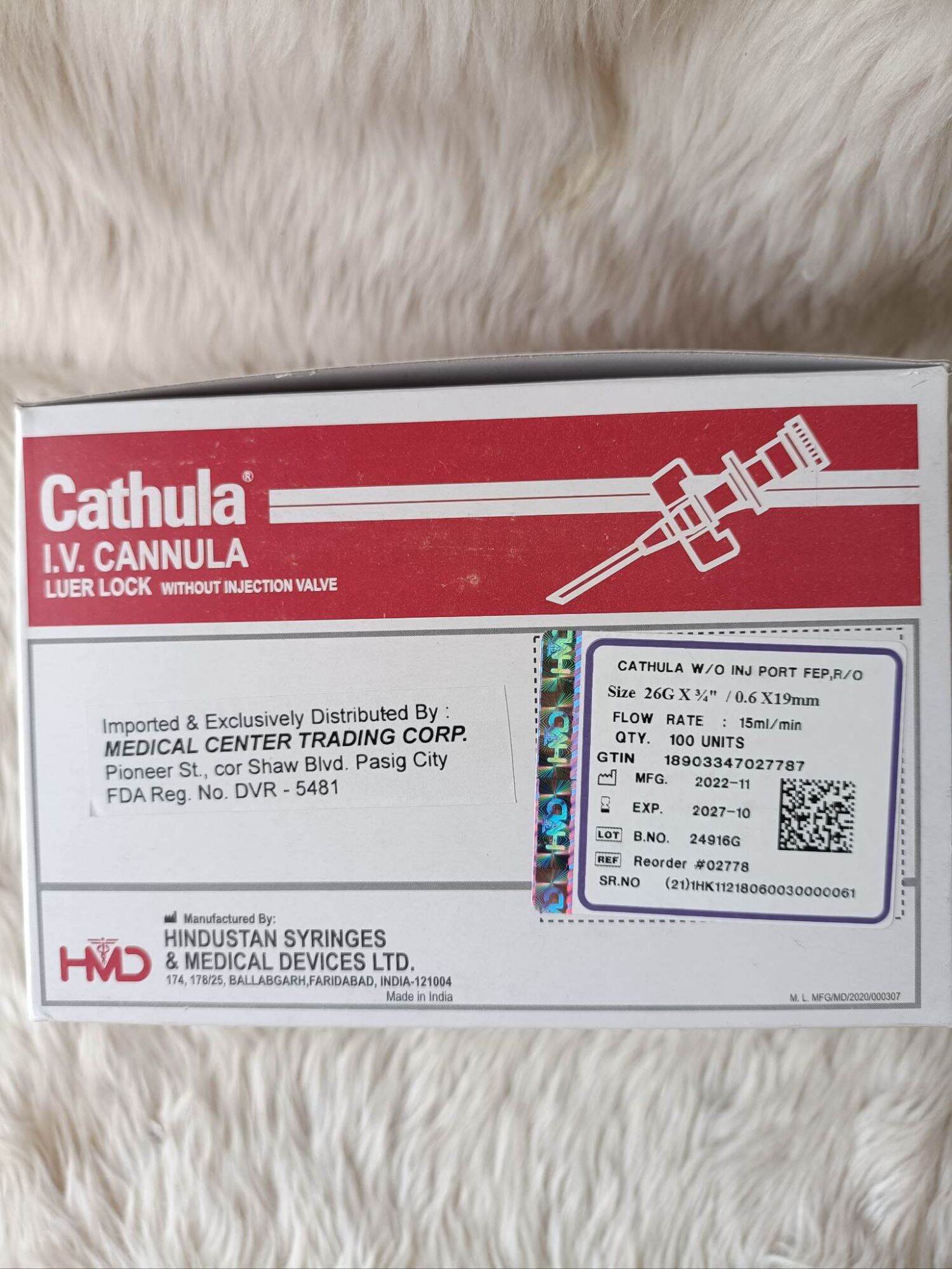 Cathula G26 I.V. Cannula Teflon Catheter | Lazada PH