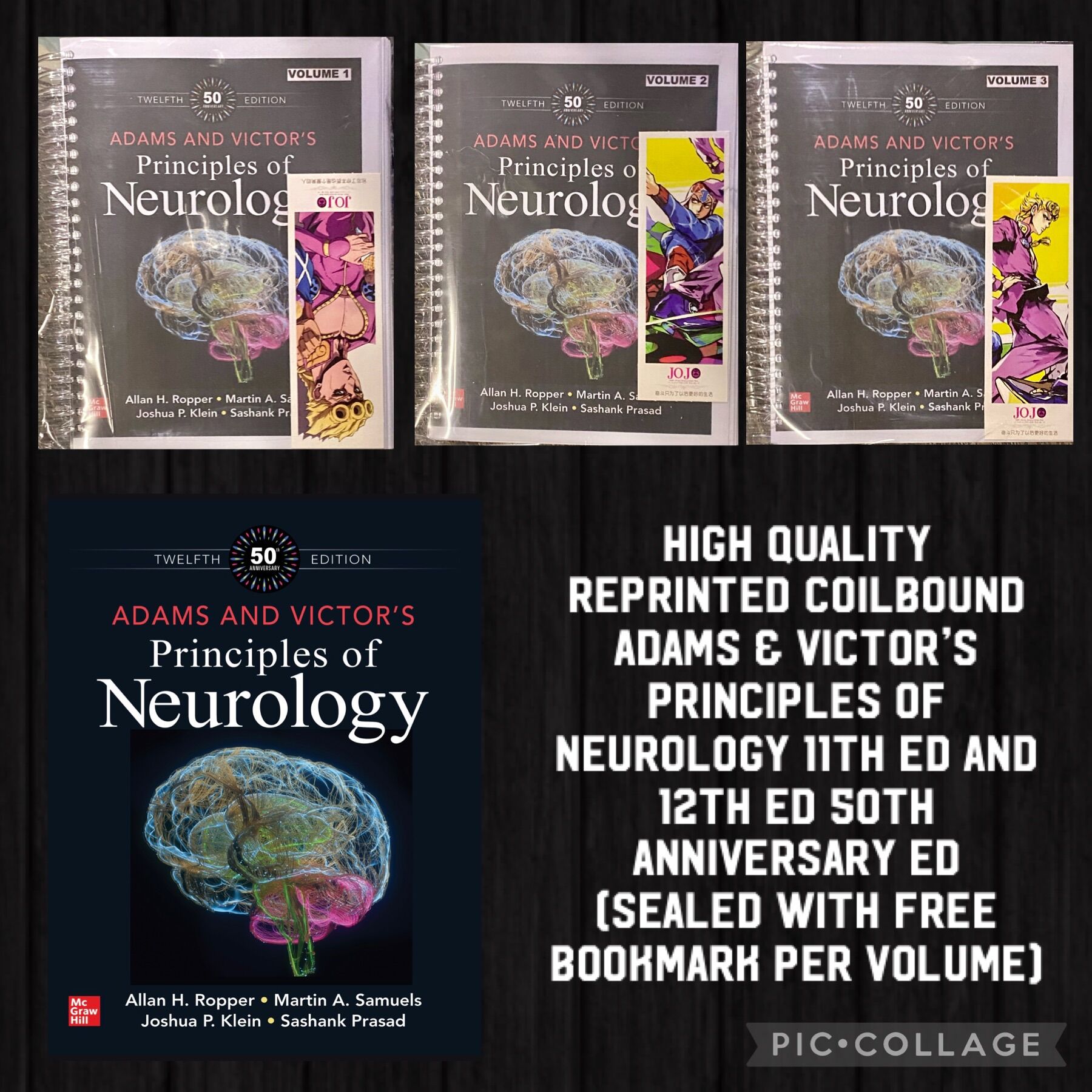Adams and Victor Principles of Neurology 11th 12th Edition 50th ...
