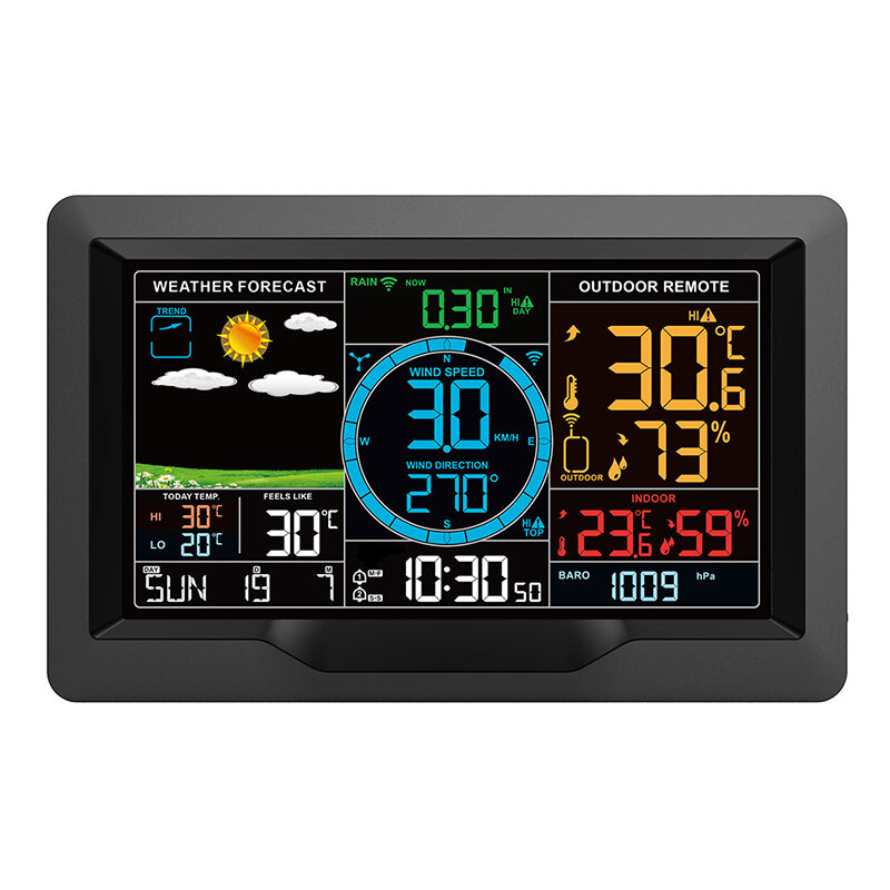 Professional Wireless Weather Station Weather Forecast Wind Speed ...