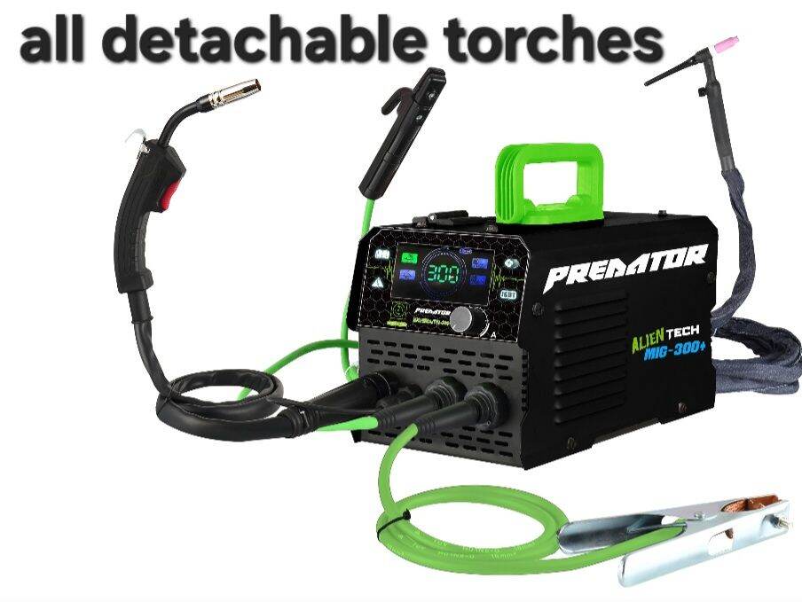 Predator gasless mig 4in1 inverter 300 Amp welding machine with MMA Arc ...