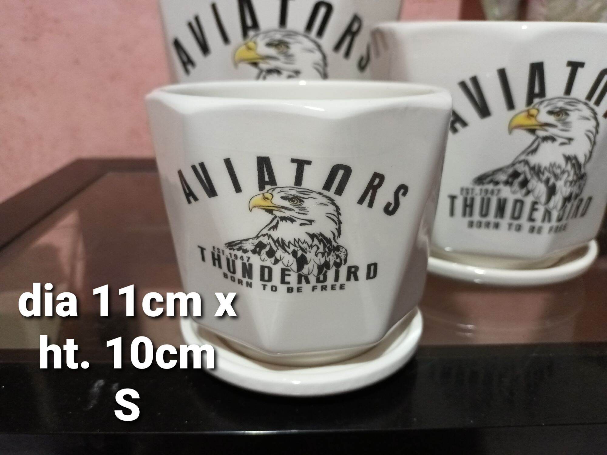 CERAMIC POTS (EAGLE DESIGN) AVIATORS (SINGLE) | Lazada PH