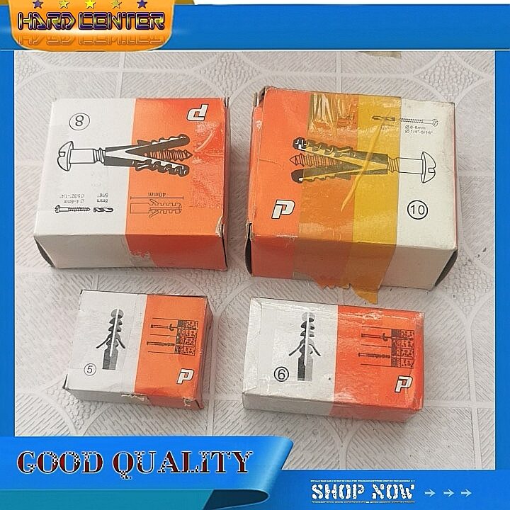 1 box Tox Wall Plug #5, #6, #8, #10 Pvc Tox | Lazada PH