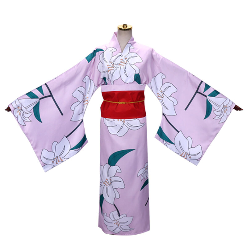 Kimetsu No Yaiba Cos Costume Nezuko Halloween Japanese Anime Kimono ...