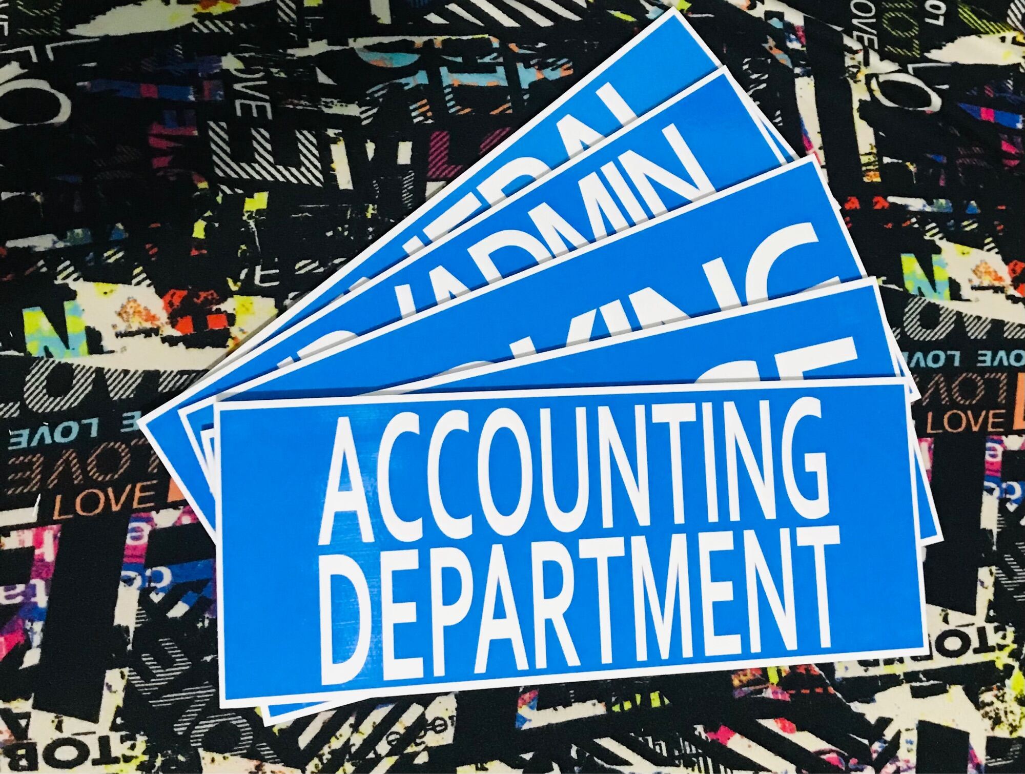 Signage accounting dept | Lazada PH