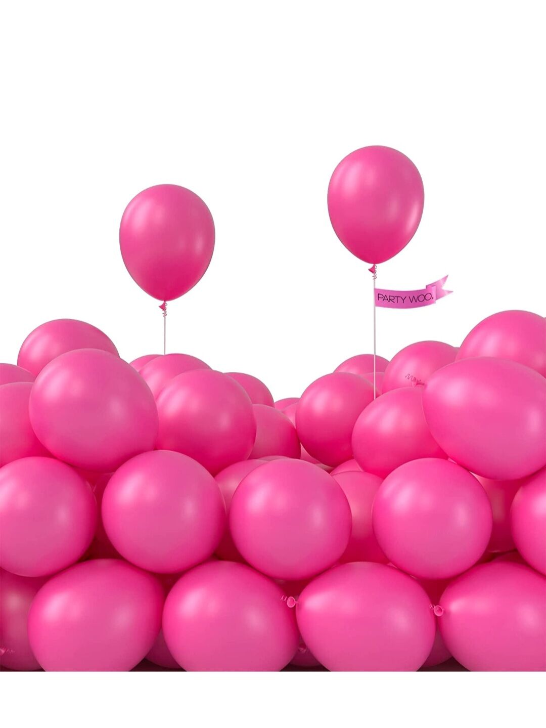 100 Pieces Metallic Latex Balloon Hot / Fuschia Pink 6" | Lazada PH