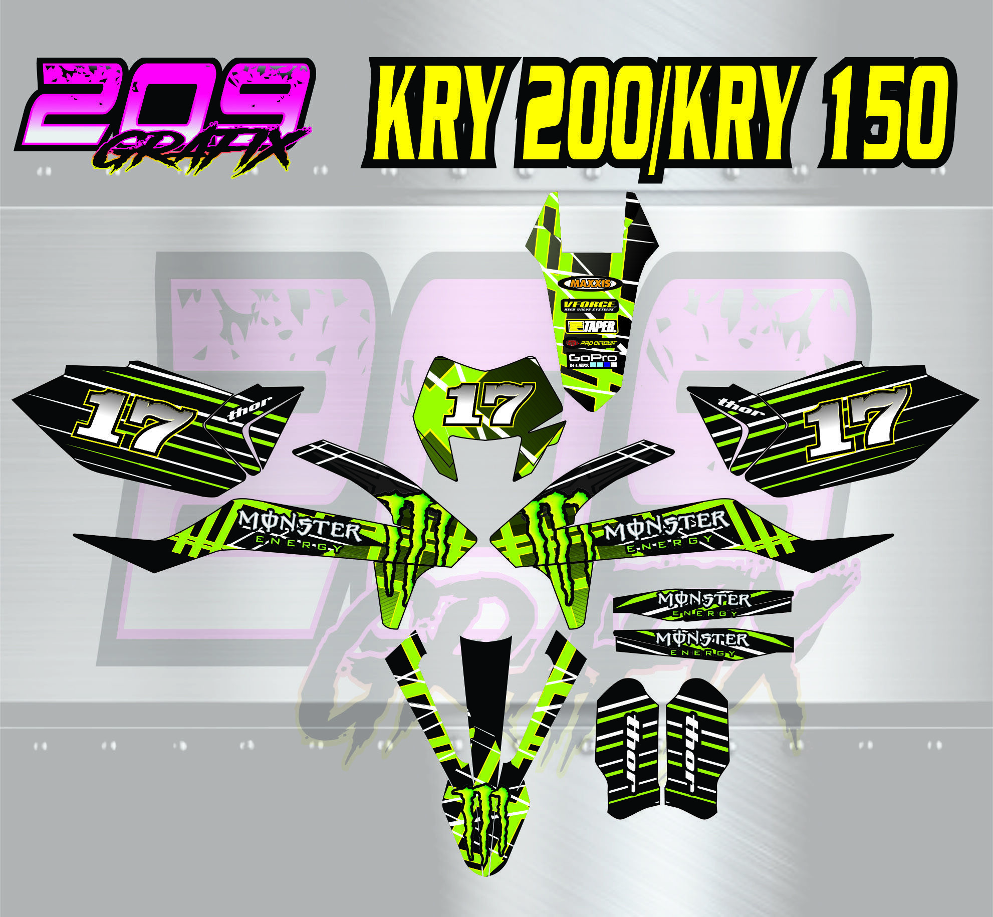 RUSI KRY 200, KRY 150 FULL BODY DECALS | Lazada PH