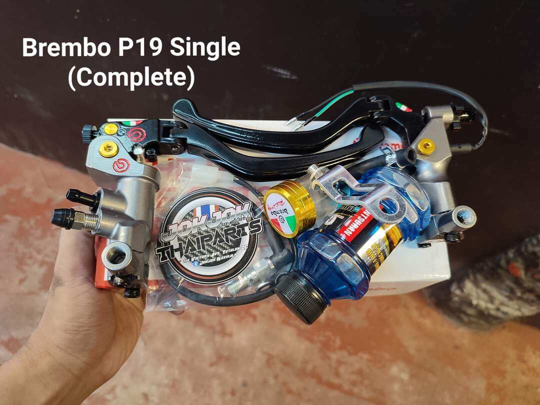 Brembo P19 Complete Set Premium (MIO/AEROX/RAIDER/CLICK/BEAT/ETC ...