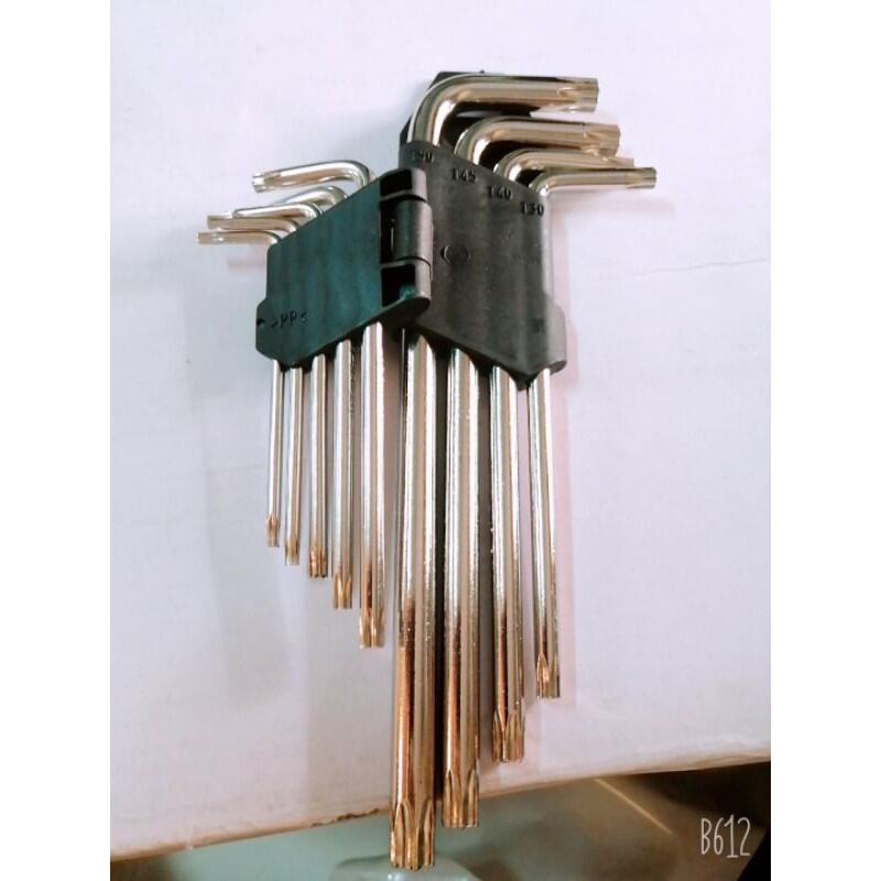 9-Piece Torx Allen Wrench Set Flower type t10~t15~t20~t25~t27~t30~t40 ...