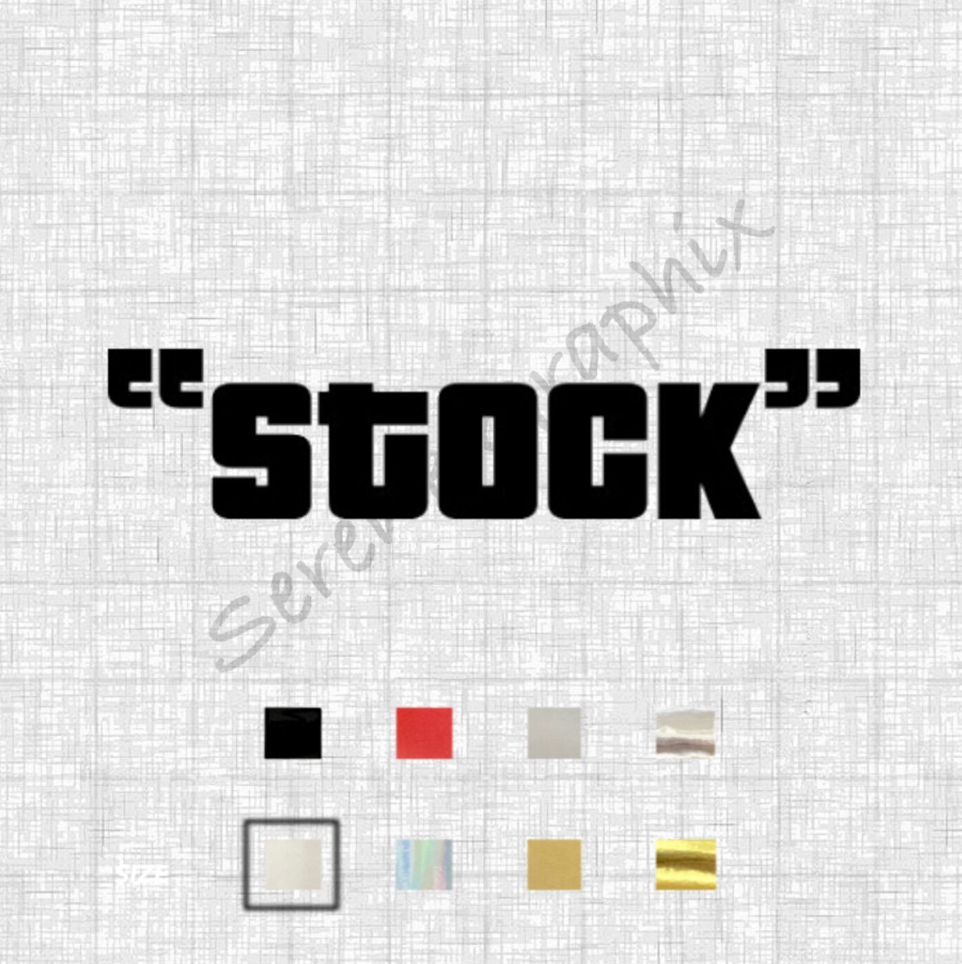 STOCK Sticker - Waterproof Cut Out Sticker | Lazada PH