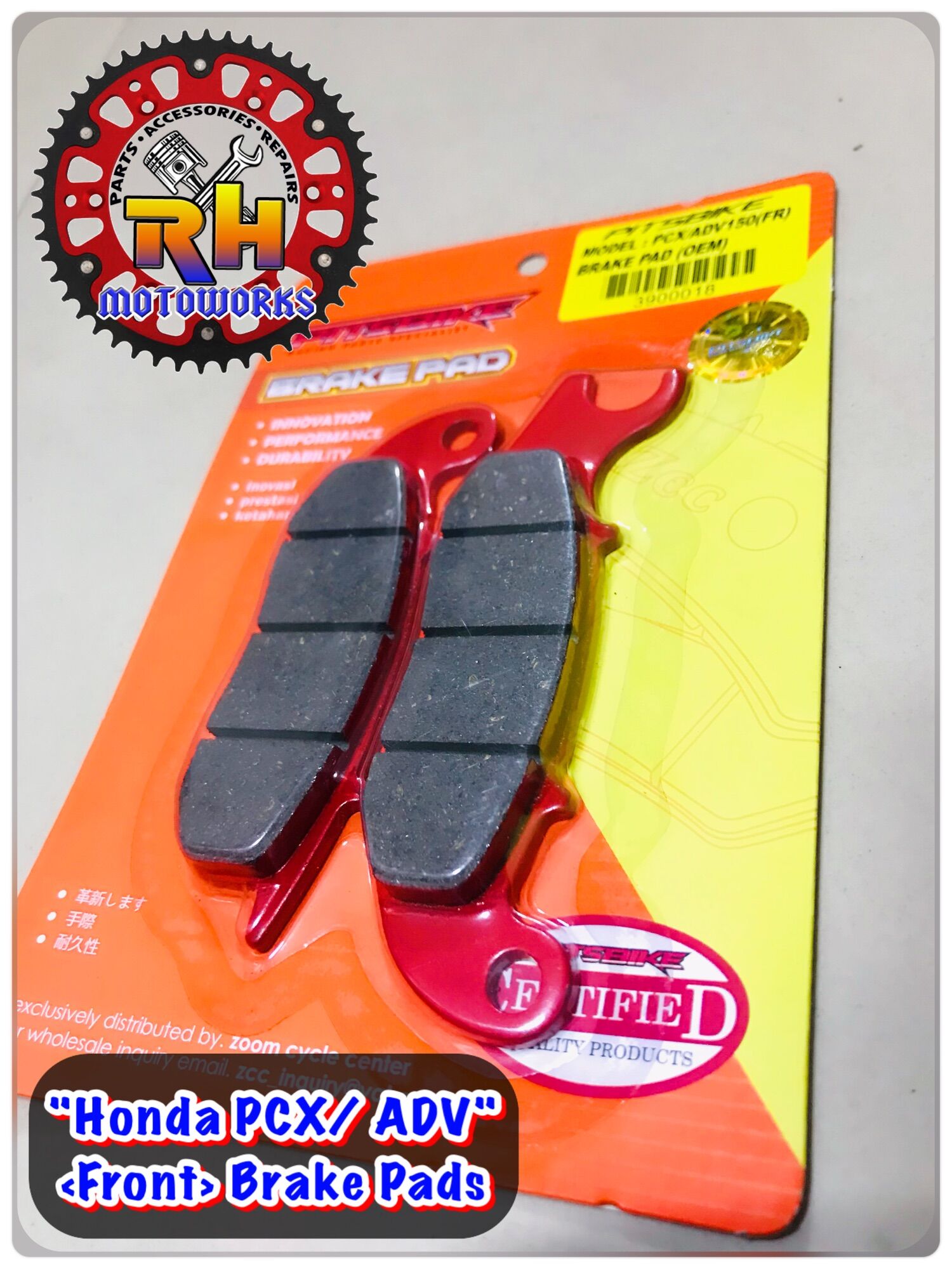 Honda PCX/ ADV (Front & Rear) Brake Pads PITSBIKE | Lazada PH