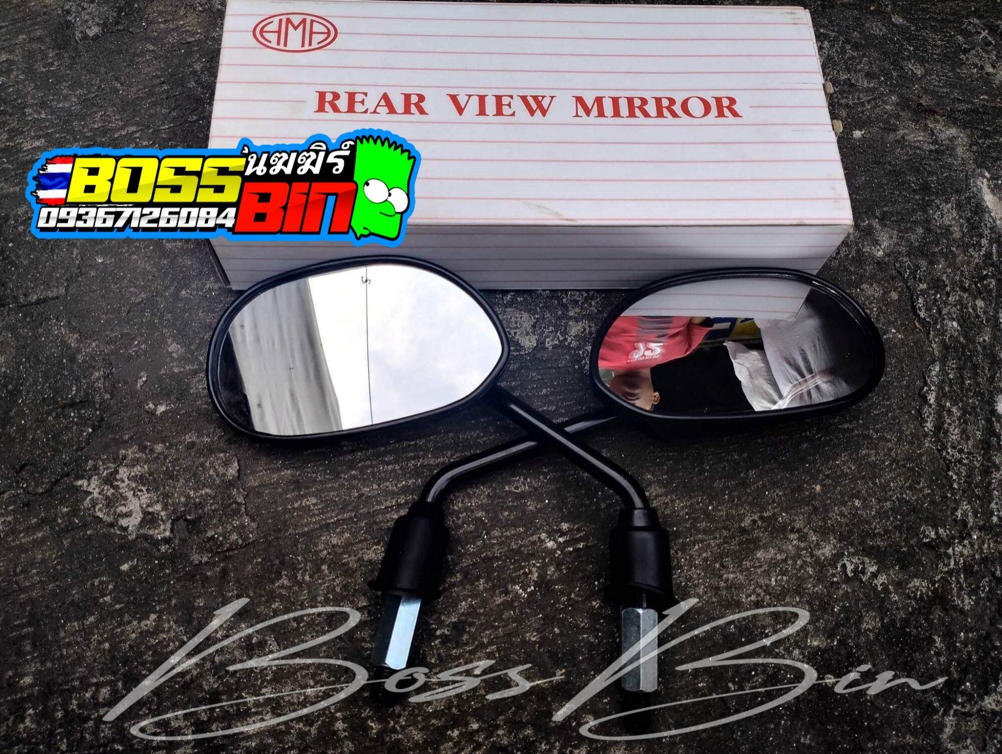 Hma Honda Sidemirror Black Stem | Lazada PH