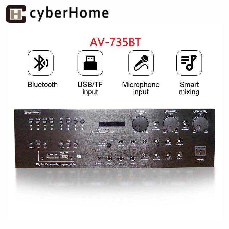 Cyberhome AV-735BT Mixing Amplifier 700 watts per channel | Lazada PH