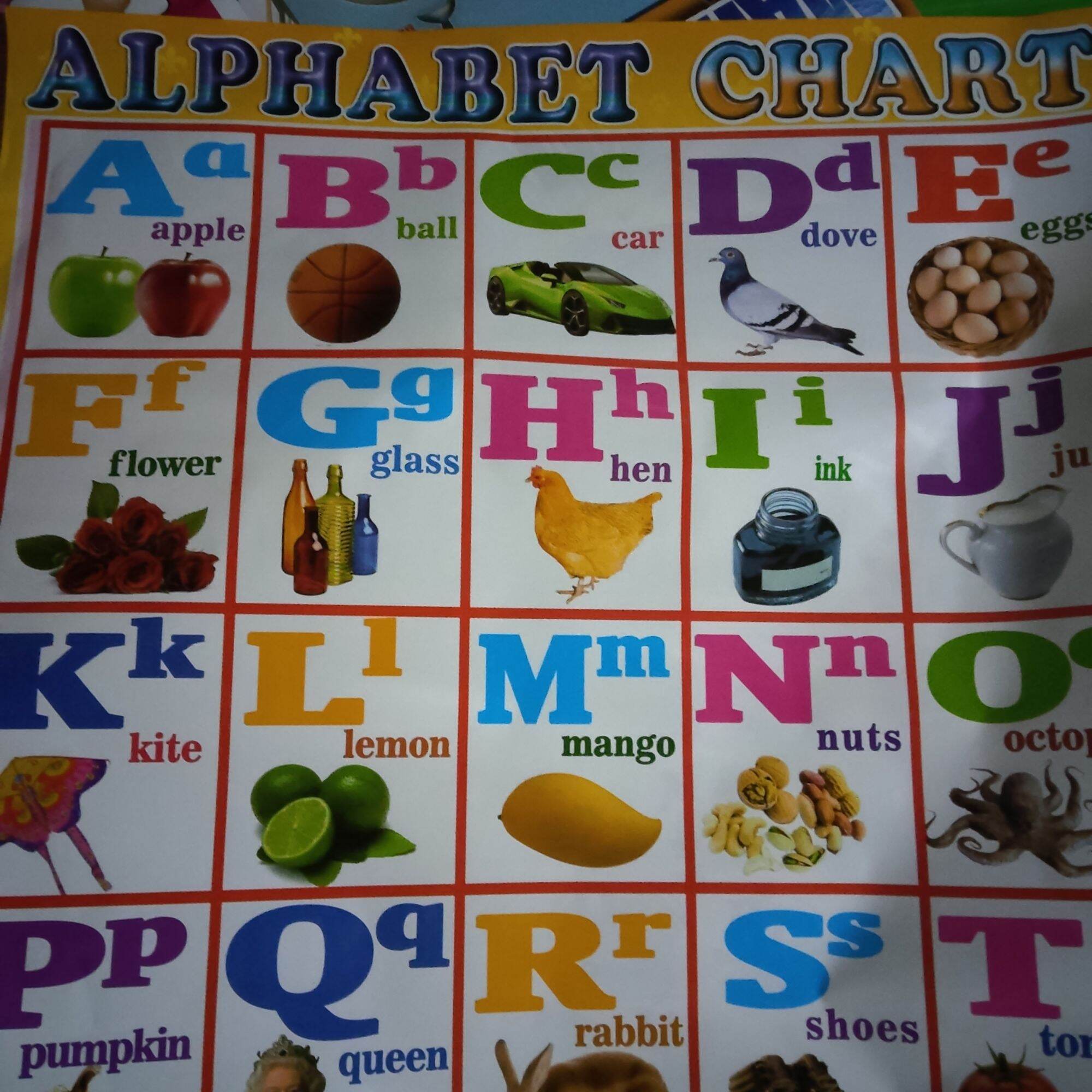 Educational Chart for children 49x67cm | Lazada PH