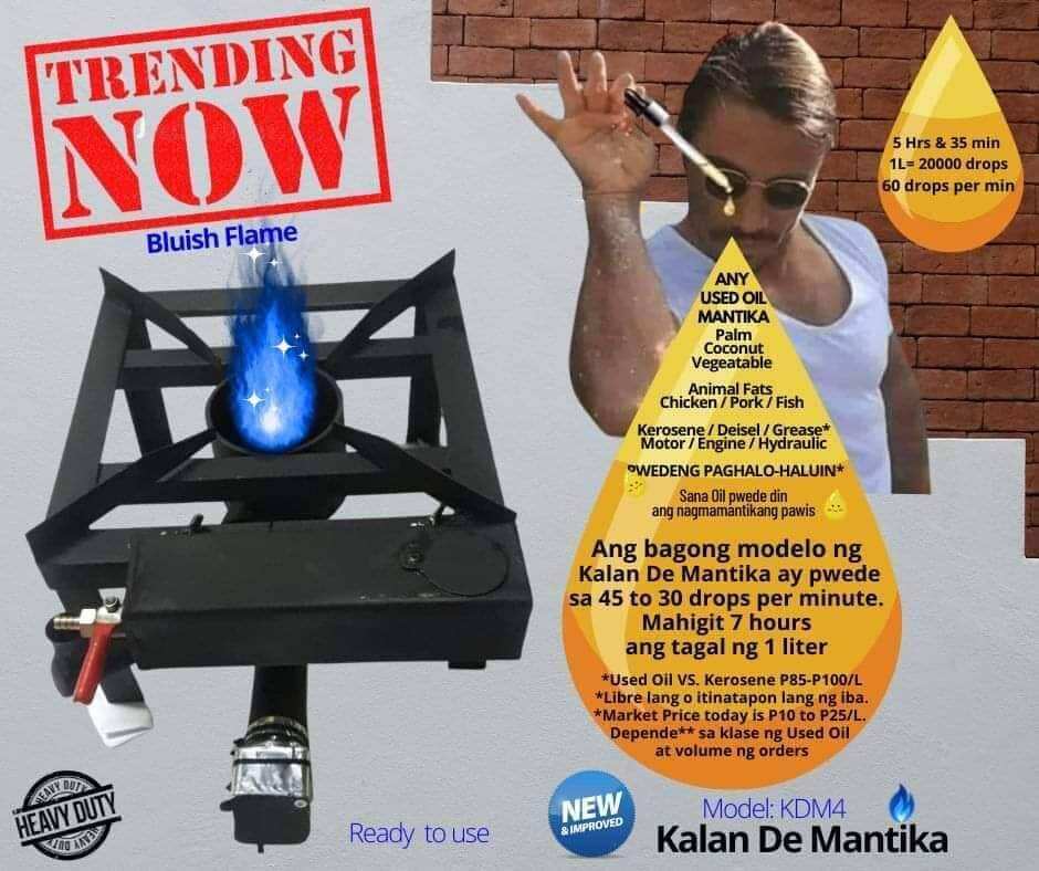 Magic Kalan with Turbo Speed Controller/Blower Fan / Used Oil Stove/De ...