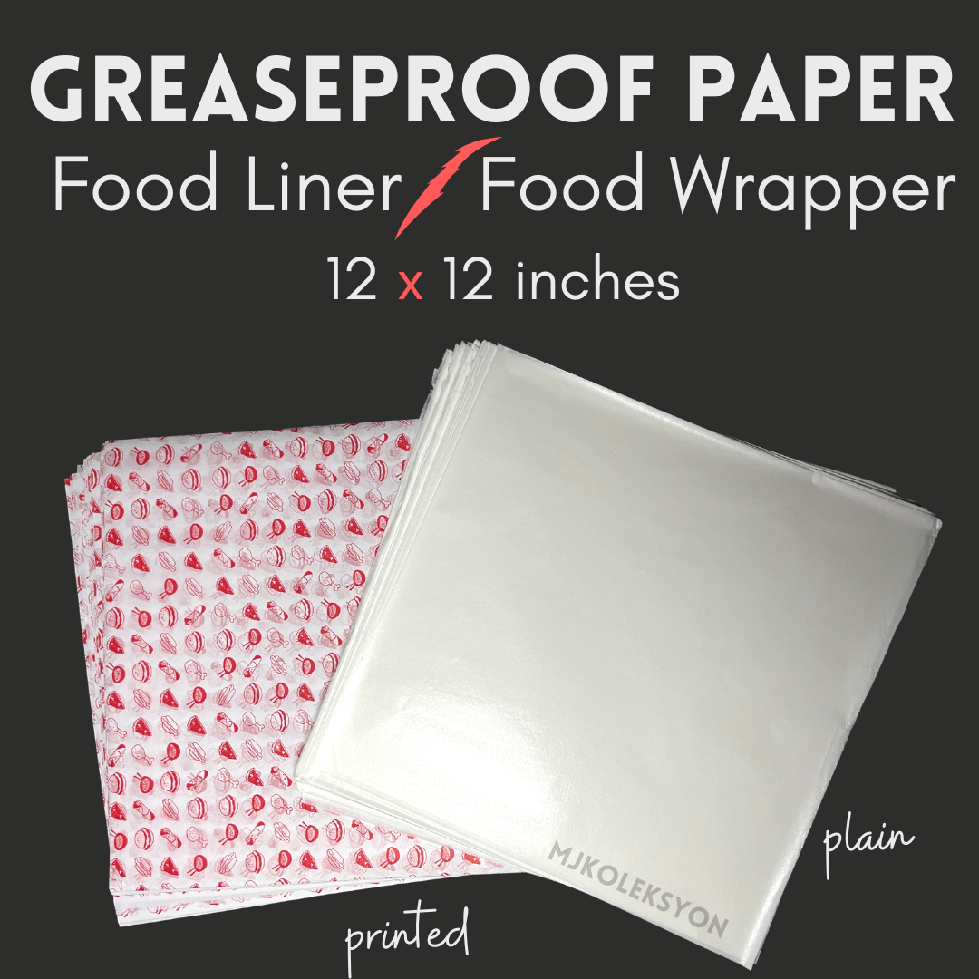 Grease Proof Paper Food Liner Wrapper 100pcs for shawarwa burger nacho ...