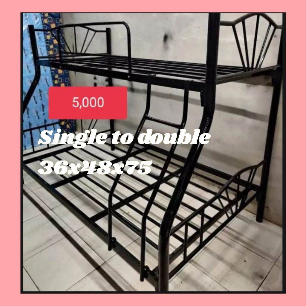 HEAVY DUTY DOUBLE DECK METAL BED FRAME | Lazada PH