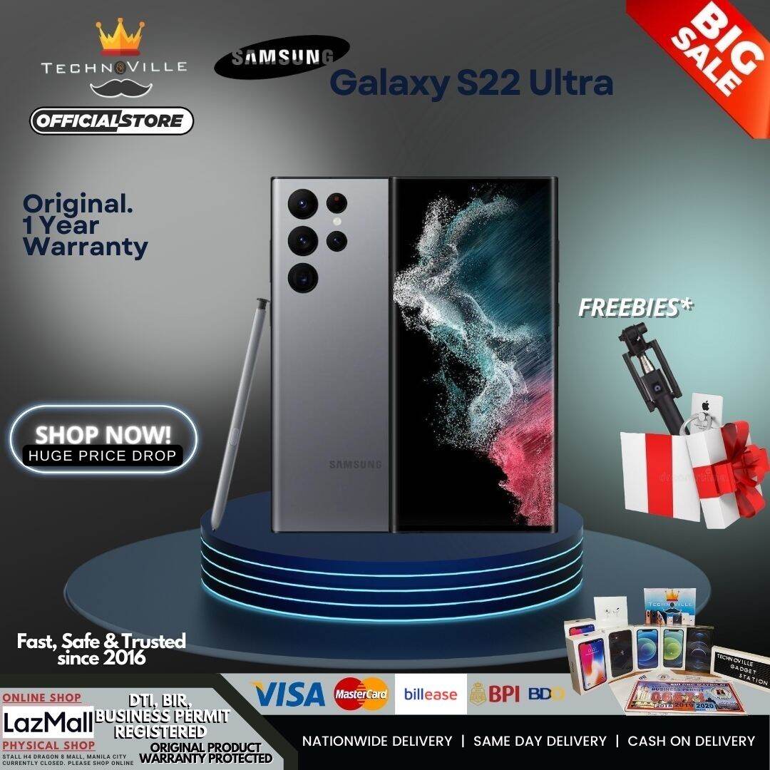Samsung Galaxy S22 Ultra 5G with FREEBIES! (1 Year Warranty) | Lazada PH