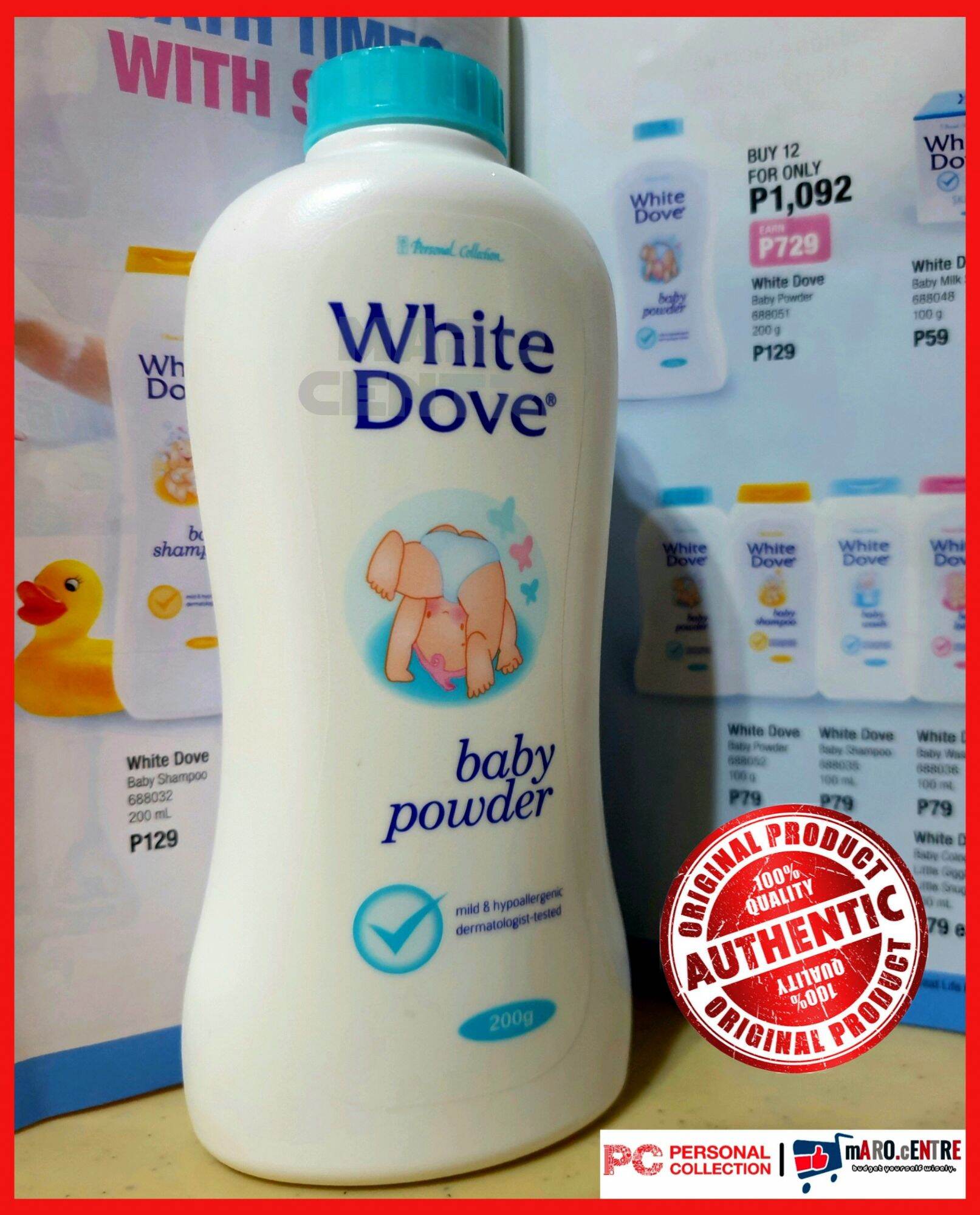 🛒PC WHITE DOVE Baby Powder "🚨101% AUTHENTIC & ORIGINAL " | Lazada PH