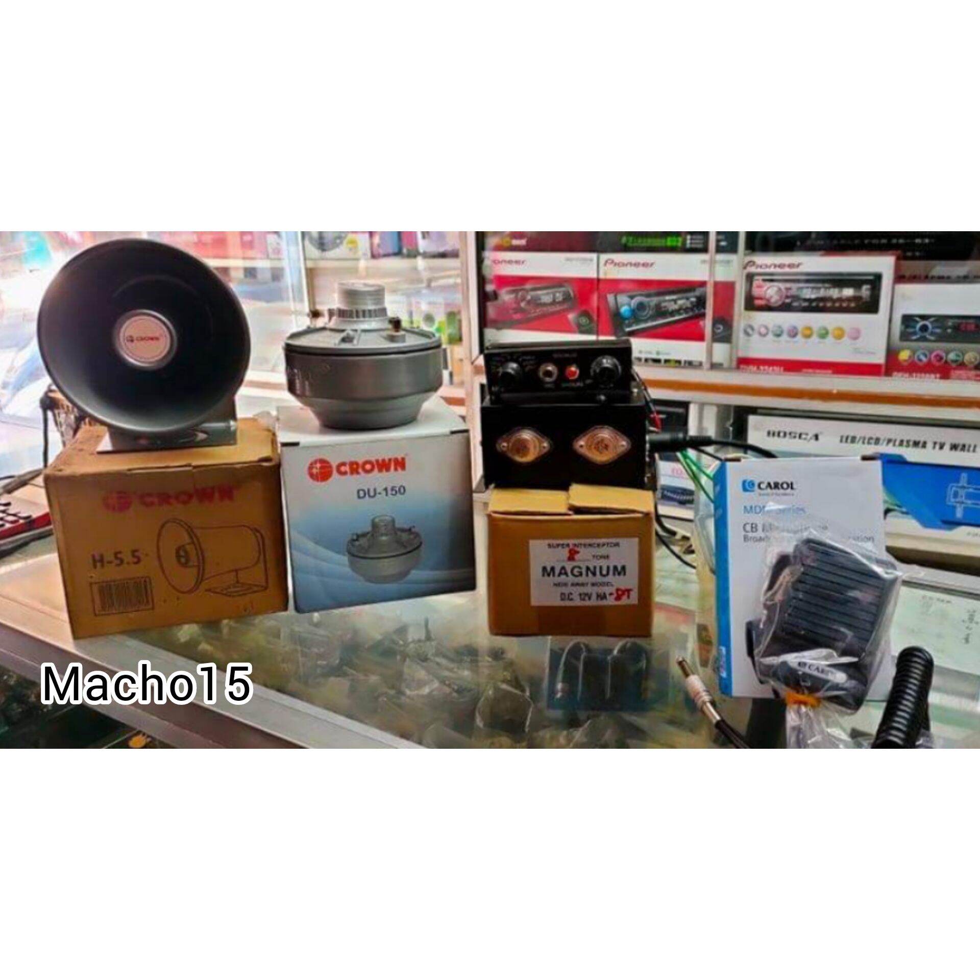 WANG WANG 8 Tones MAGNUM Siren - CROWN DU150w / Crown H5.5 Trompa with Carol MDM- 360 CB ...